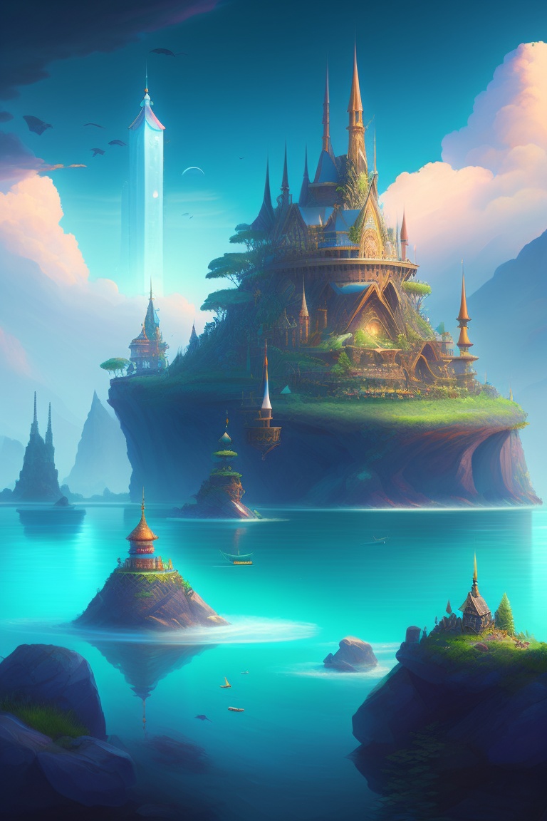 Lexica - The mystical city of Mysthollow, with soaring towers and ...