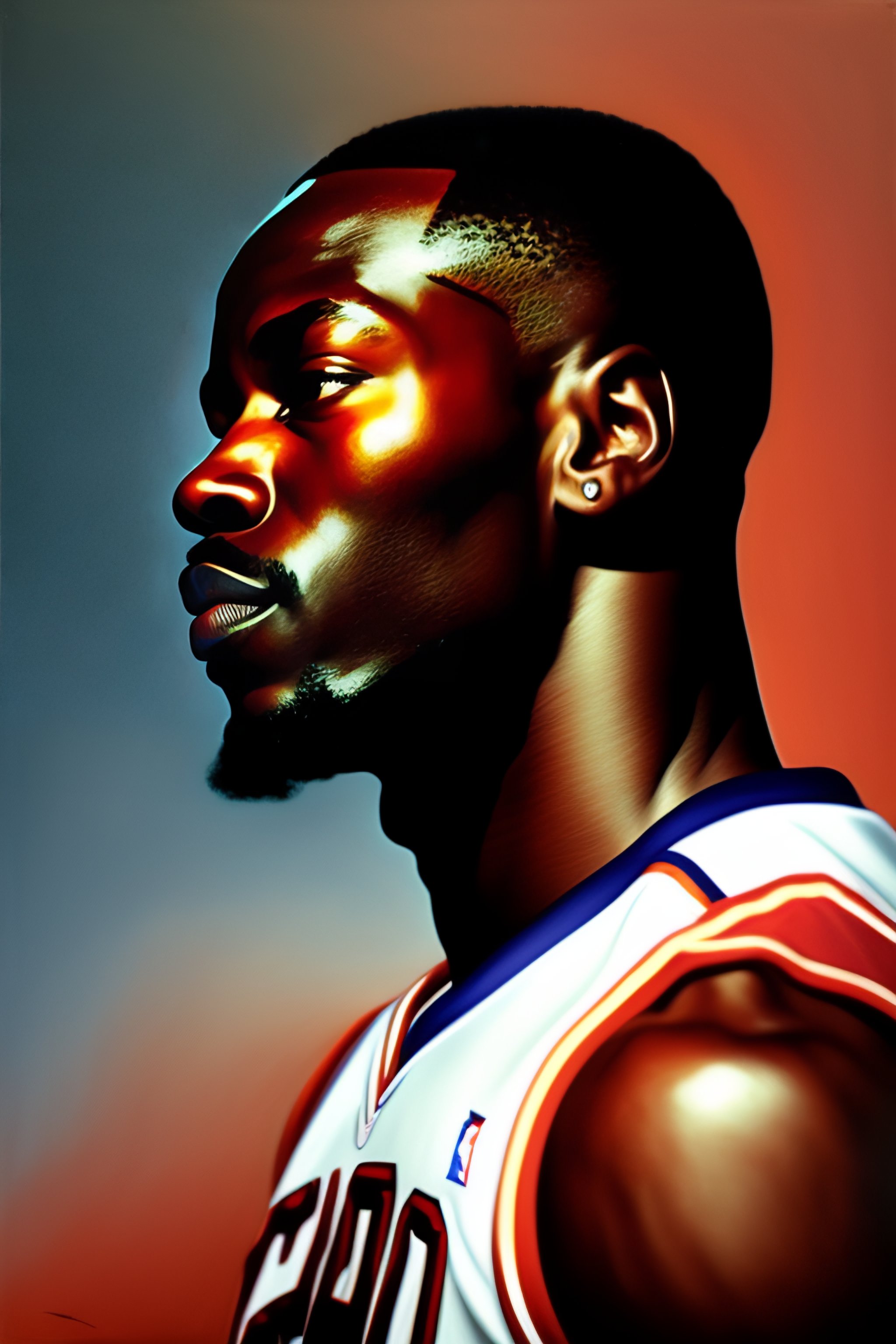 Lexica - Michael jordan portrait