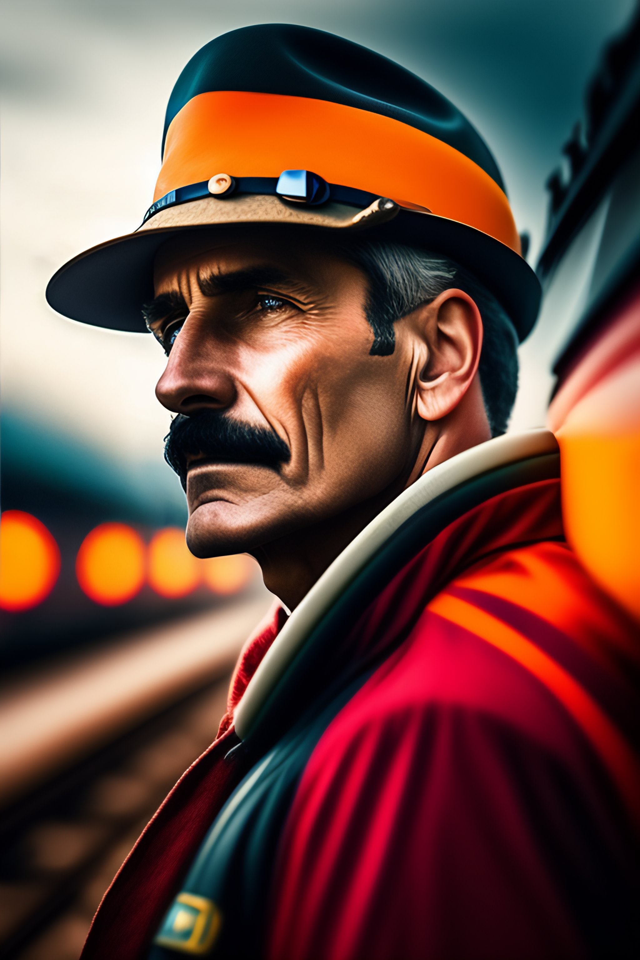 Lexica - Portrait of a railway man