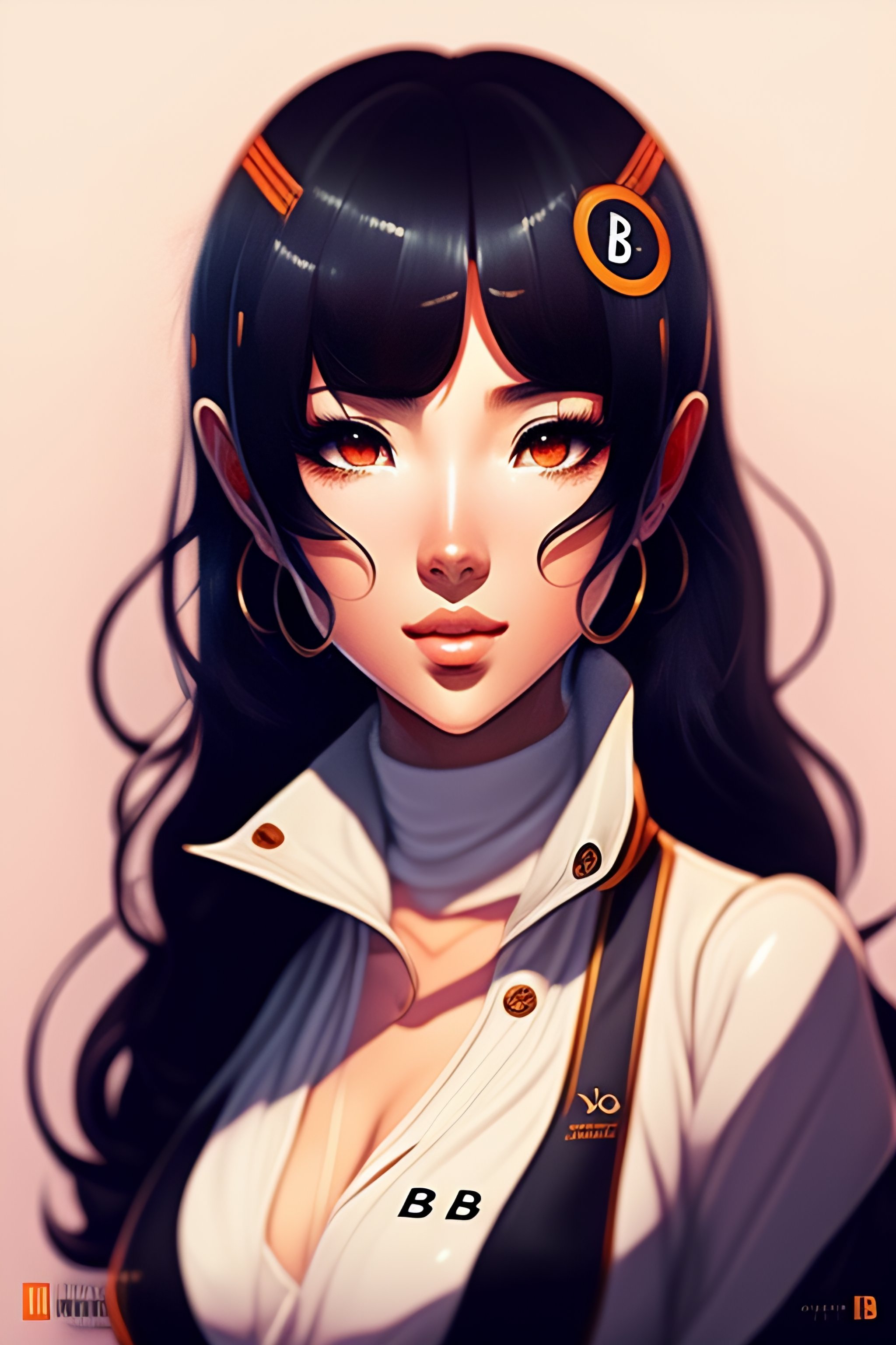 Lexica - Letter b logo for beauty company., illustration concept art ...