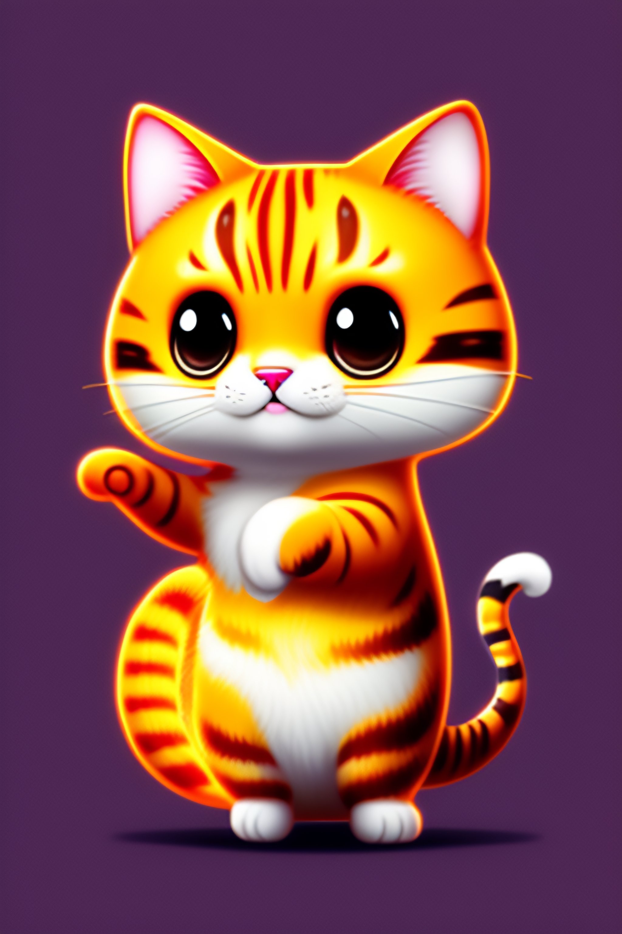 Lexica - Cute chibi cat dancing