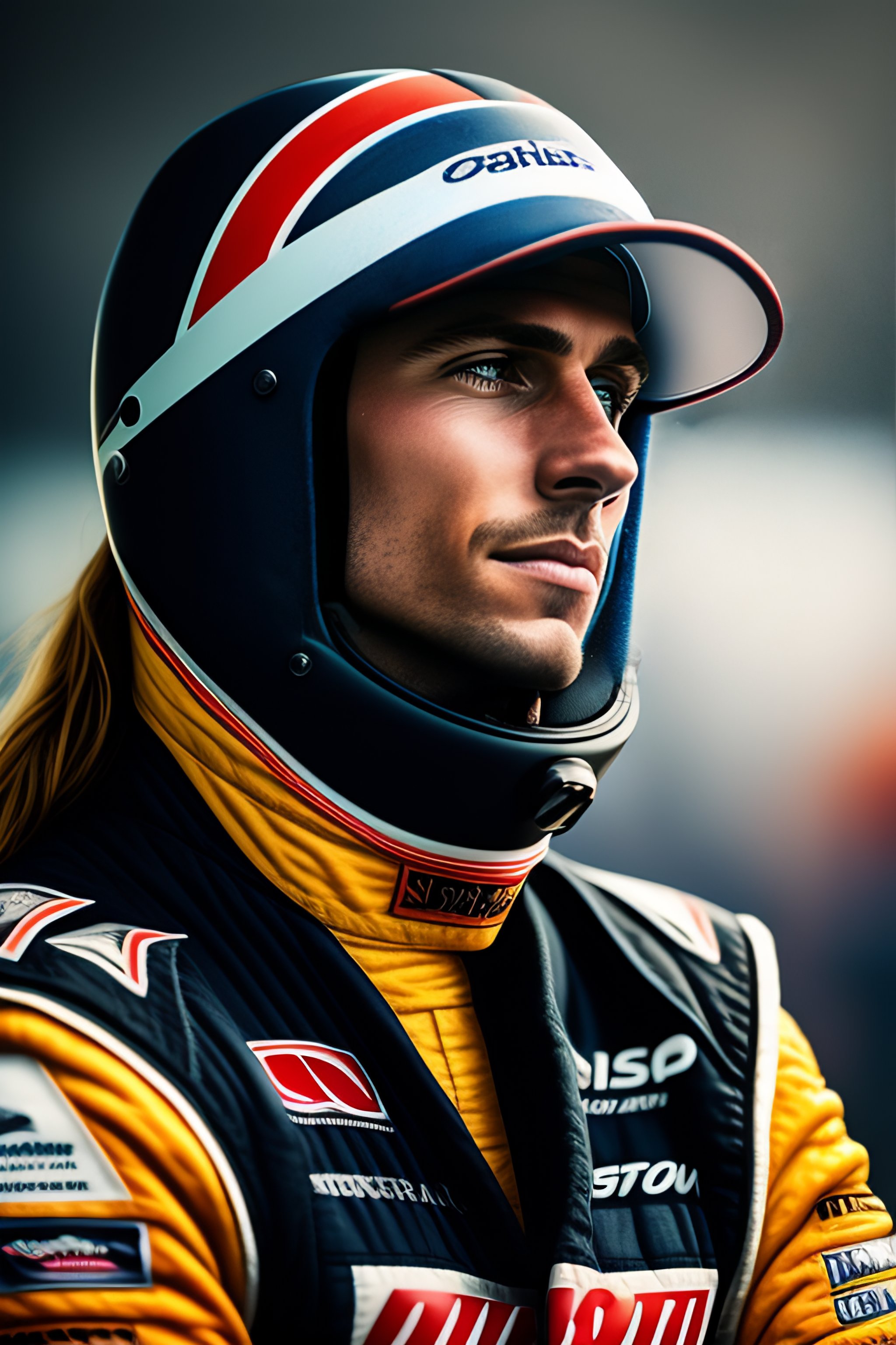 Lexica - Portrait of a race car driver