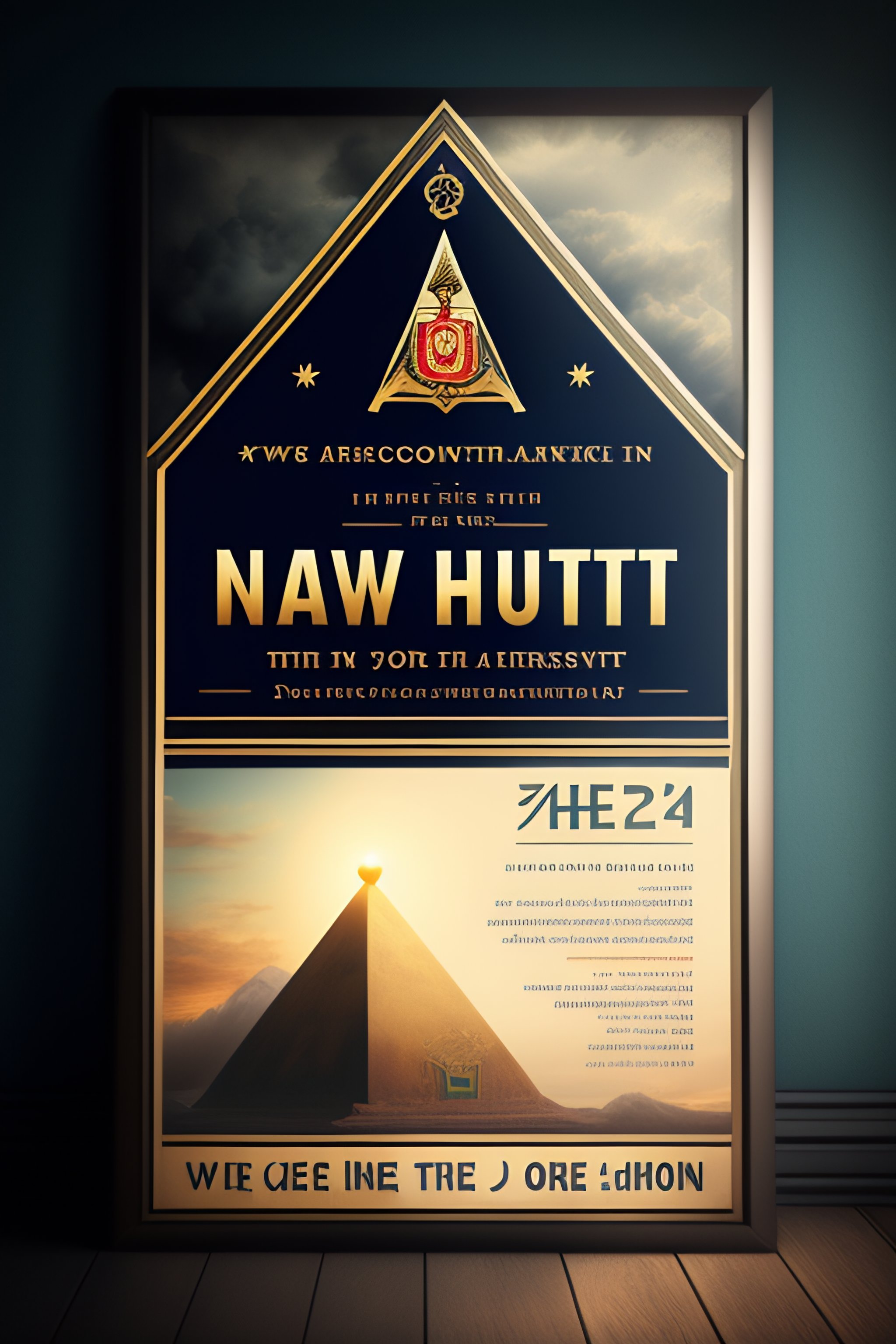 Lexica - A poster for a new freemason treasure hunt