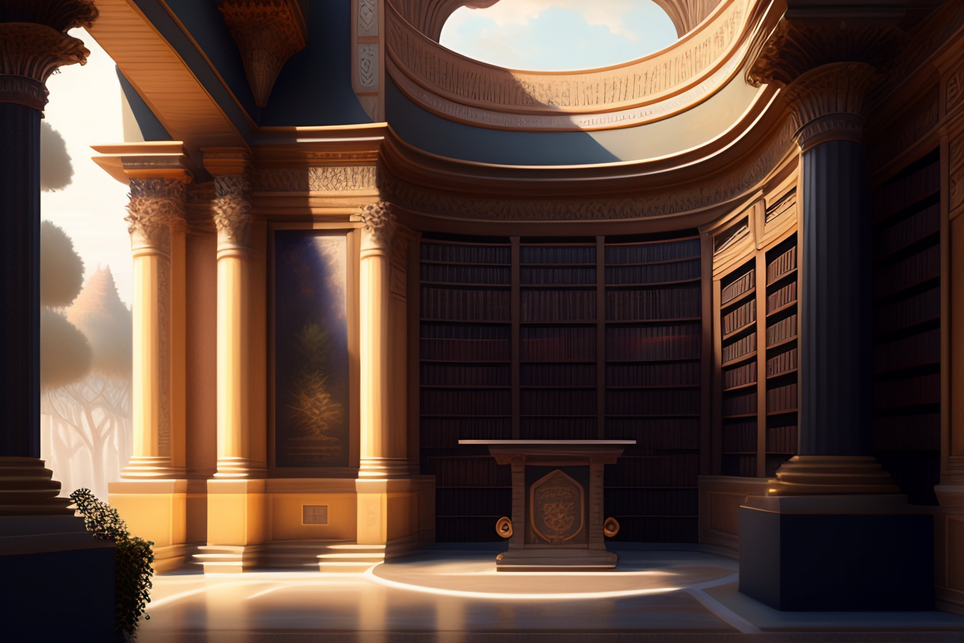 Lexica - Ancient rome outdoor library interior, ferdinand knab, lois ...