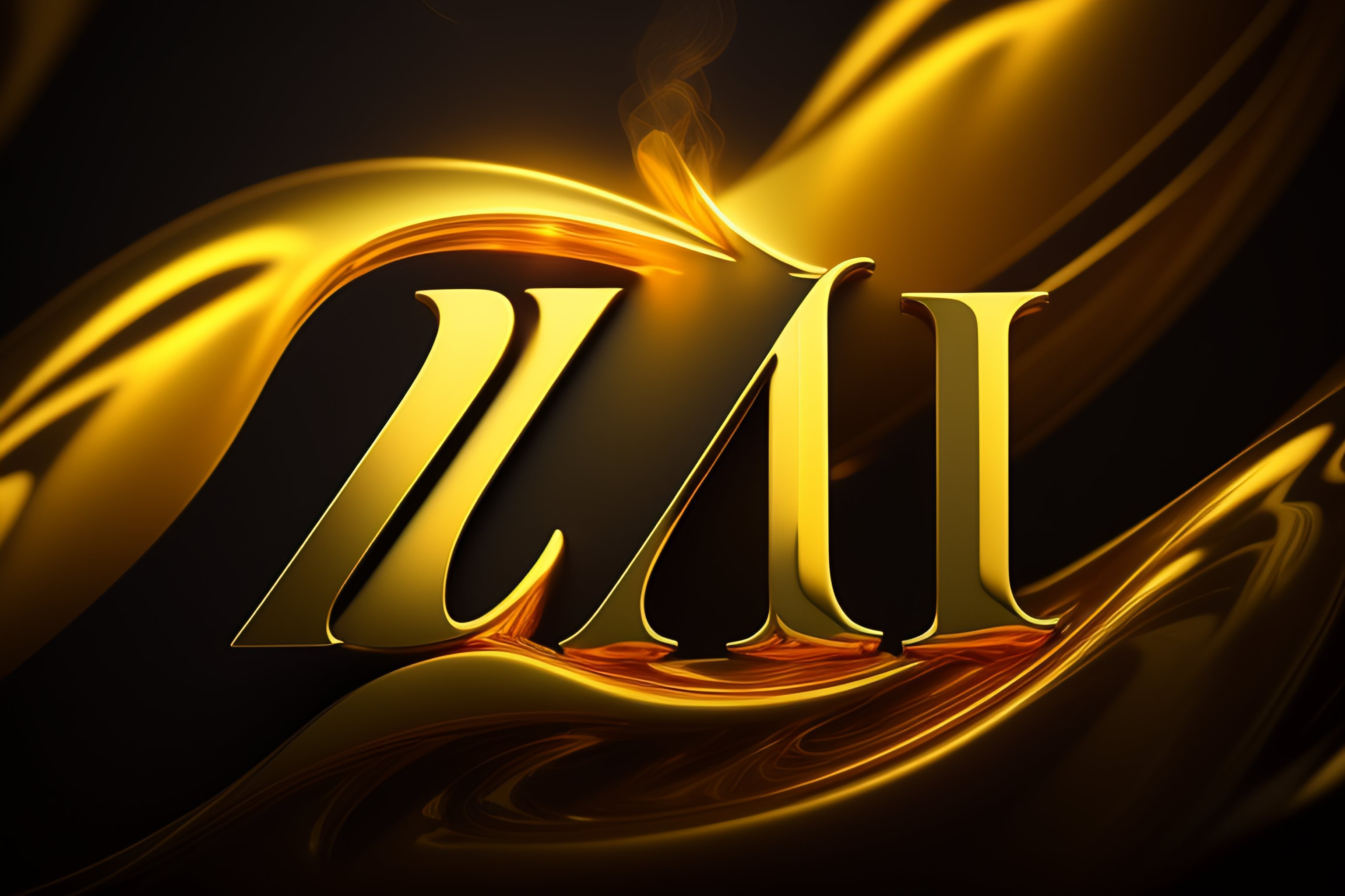 Lexica - Gold smoke,4K, ultra high quality,Christel,logo design.