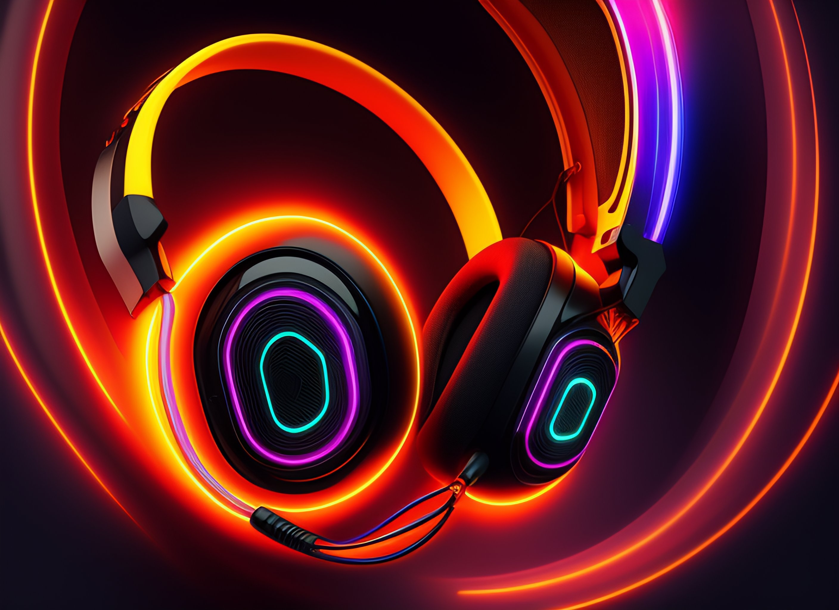 Lexica - An attractive polished black headphone with a hint of neon ...