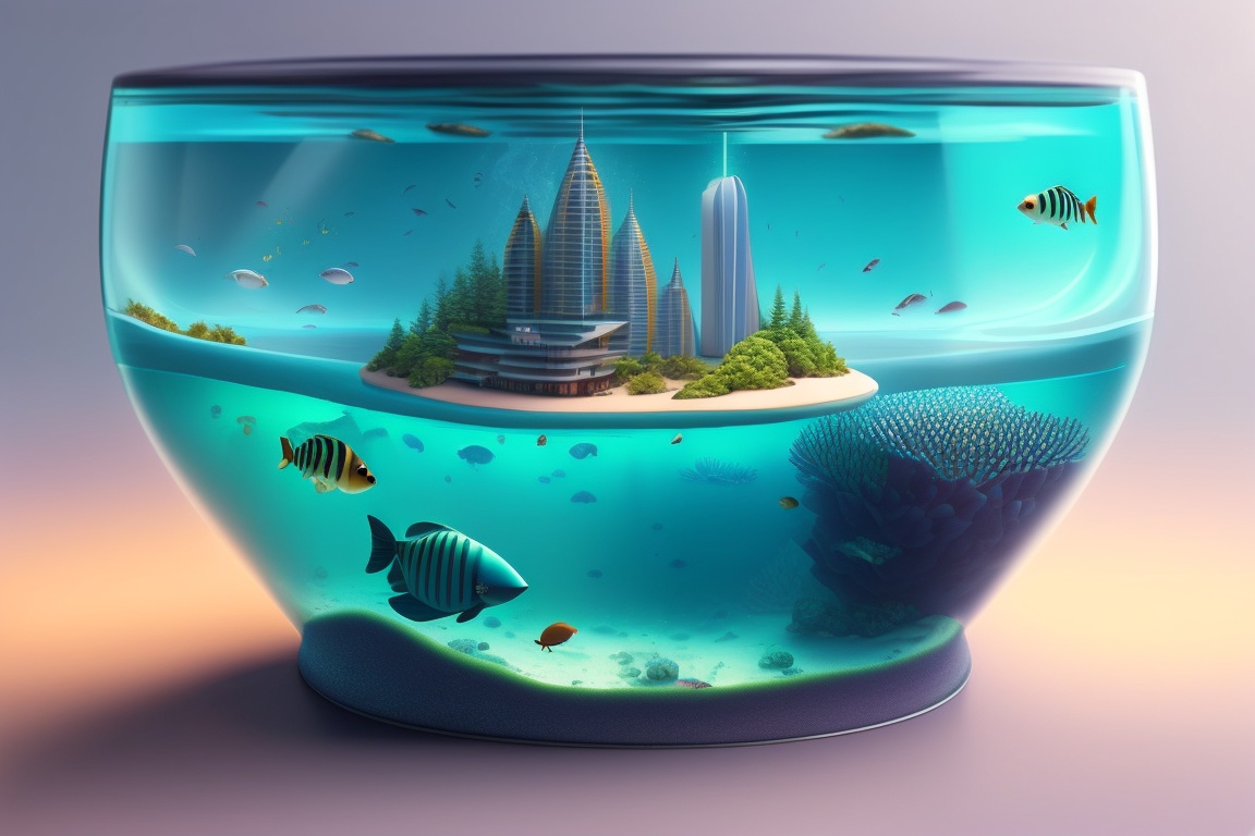 Lexica - Underwater City: Create an underwater scene with submerged ...