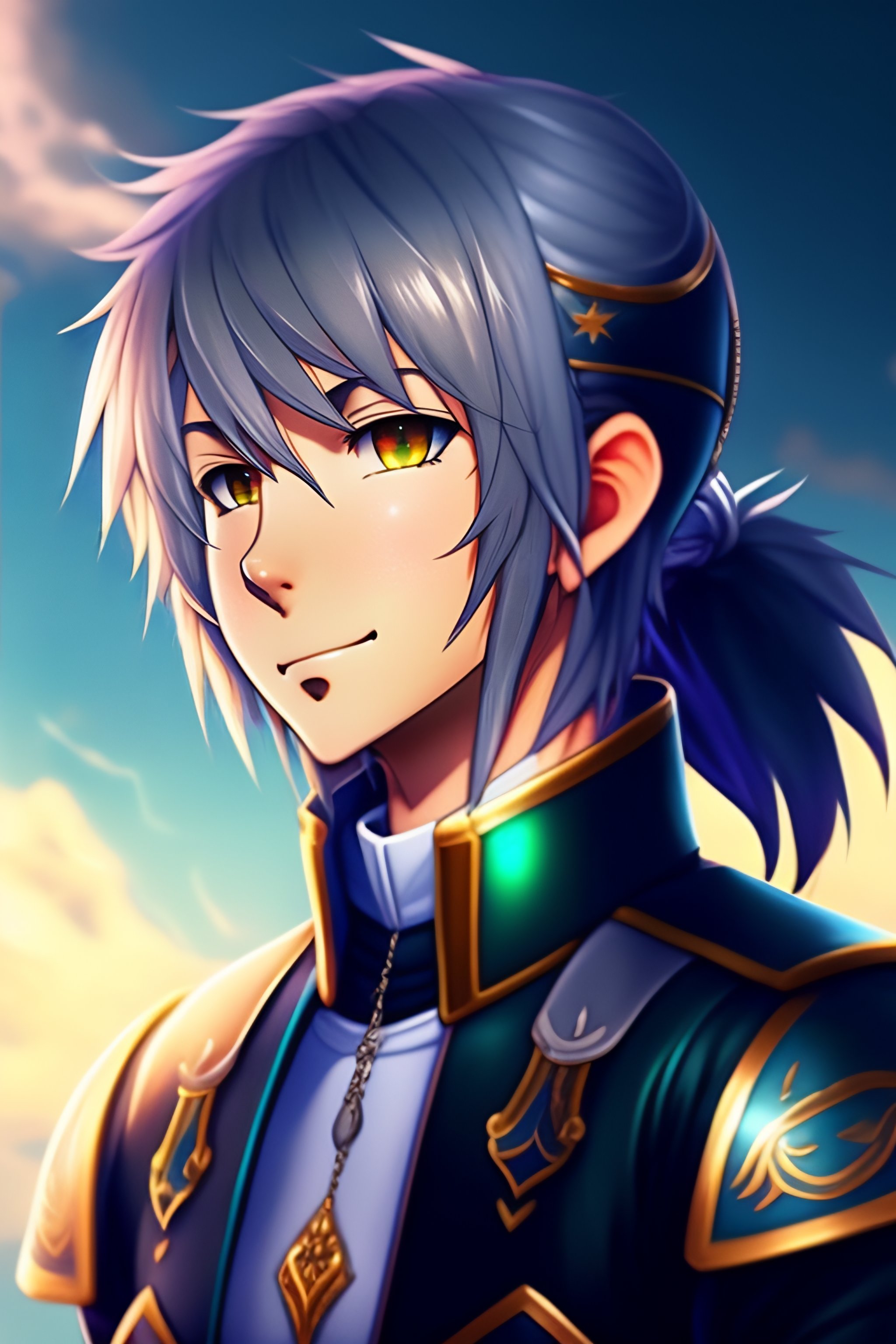 Lexica - Protrait, riku from kingdom hearts, sakimichan, grey hair ...