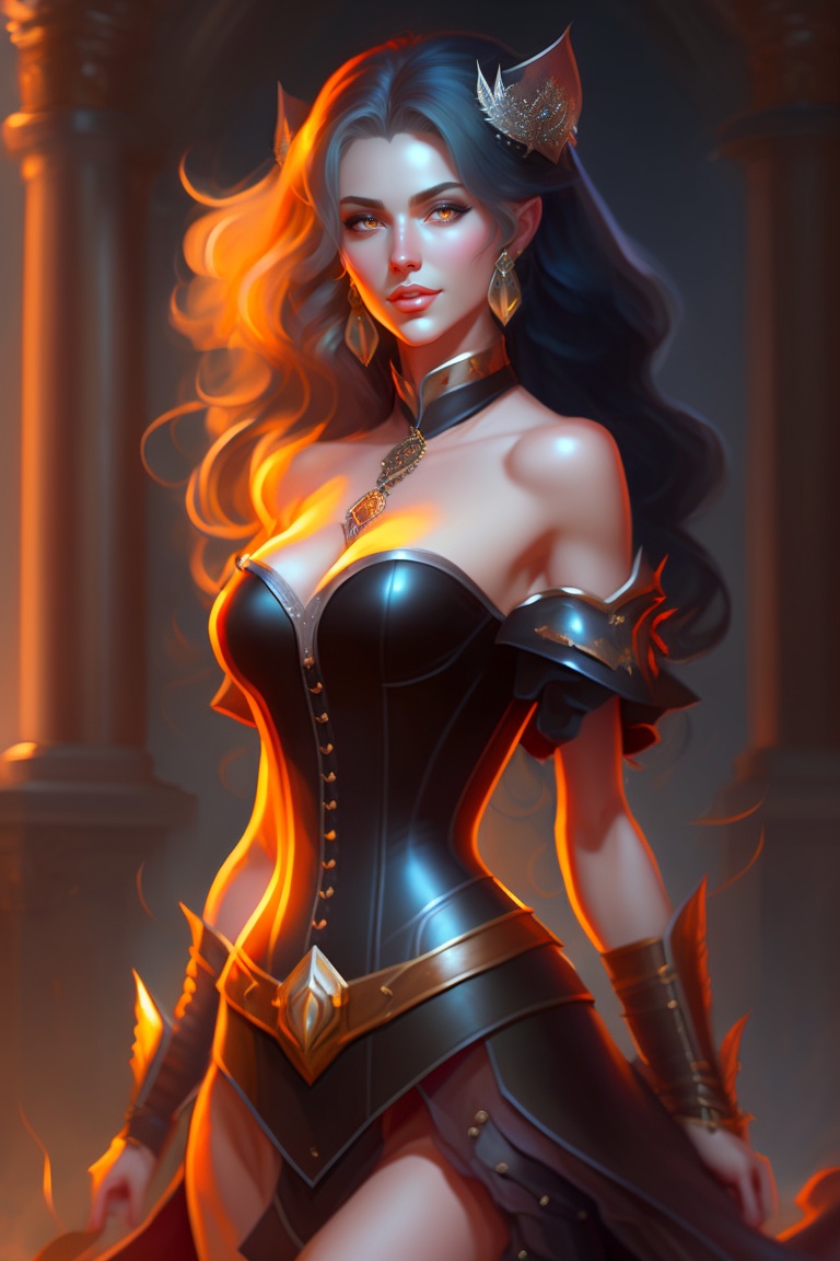 Lexica - Full body gothic queen wearing corset by stanley artgerm lau, greg rutkowski, concept ...