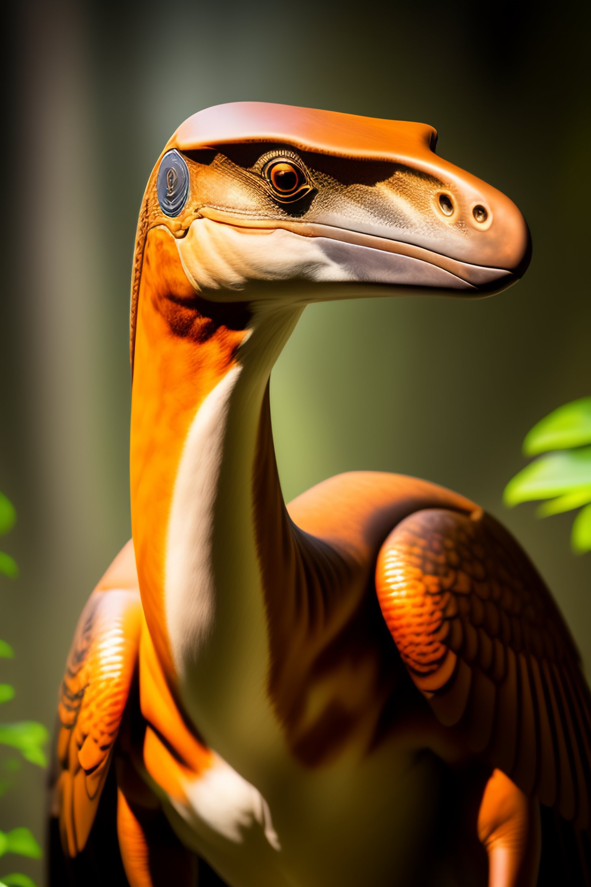 Lexica - Earth coloured jurassic pterodactyl with hearing aid visible ...