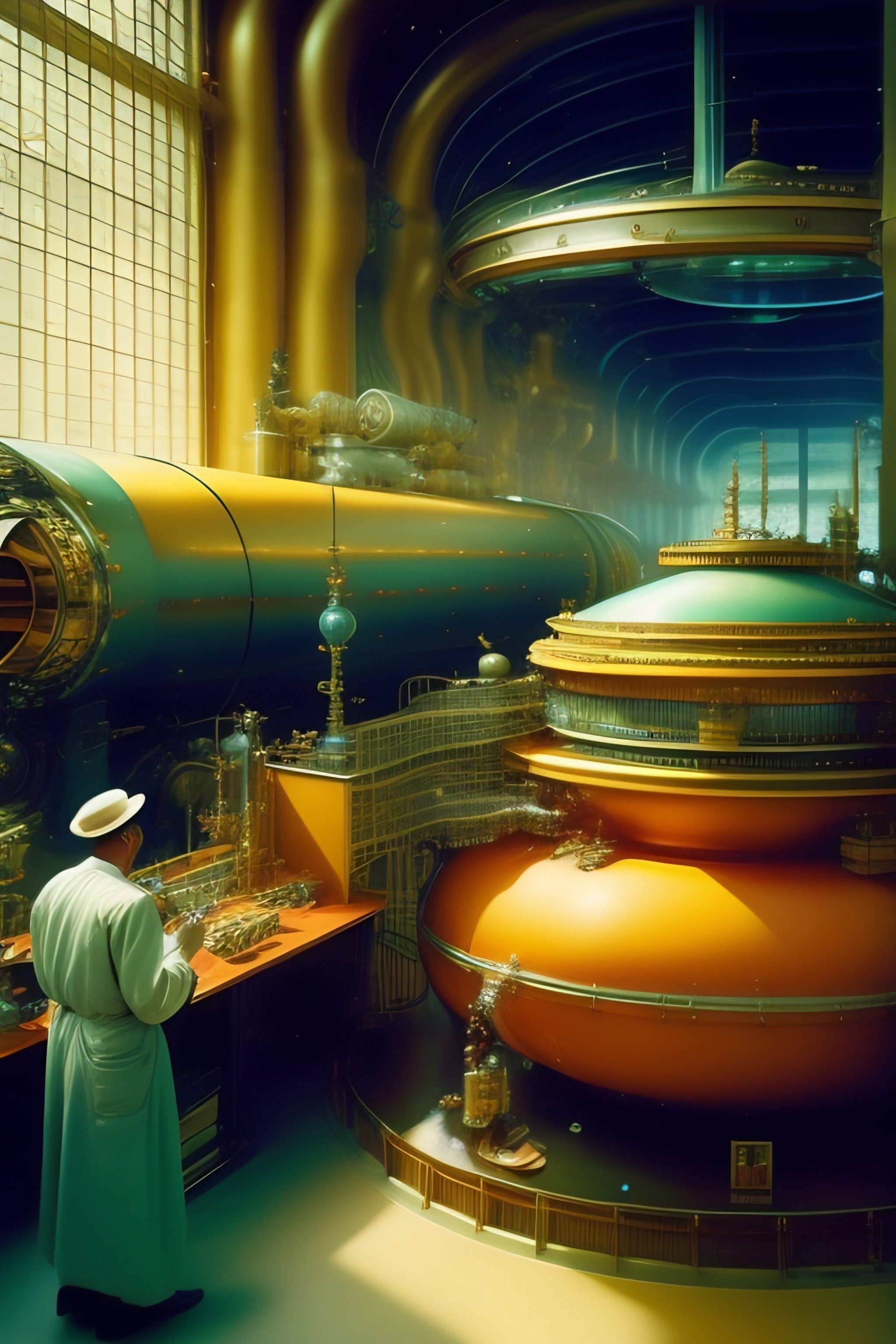 Lexica 1 9 5 0 S Retro Science Fiction Particle Accelerator Scene