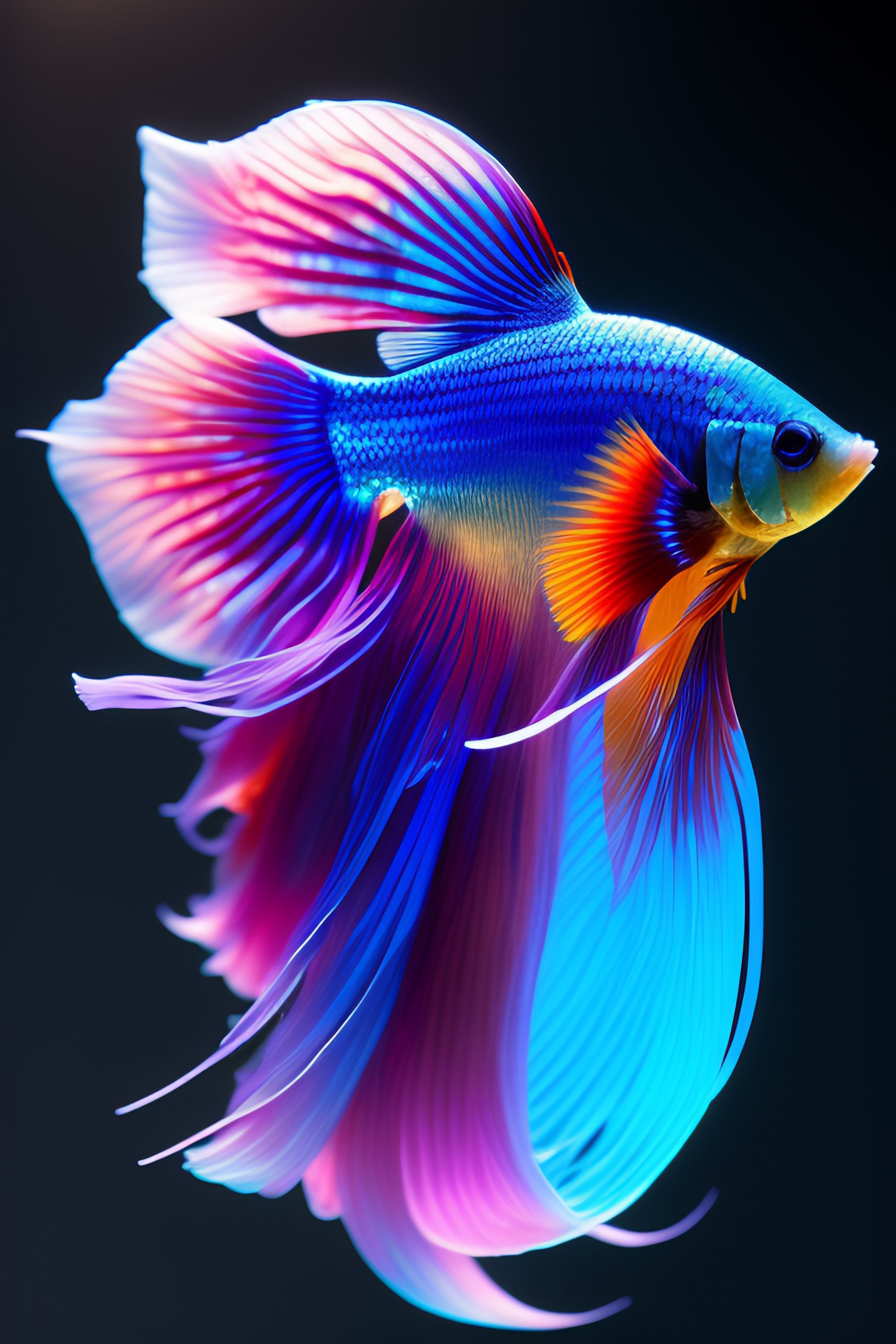 Lexica - Robotic cyber punk Betta fish