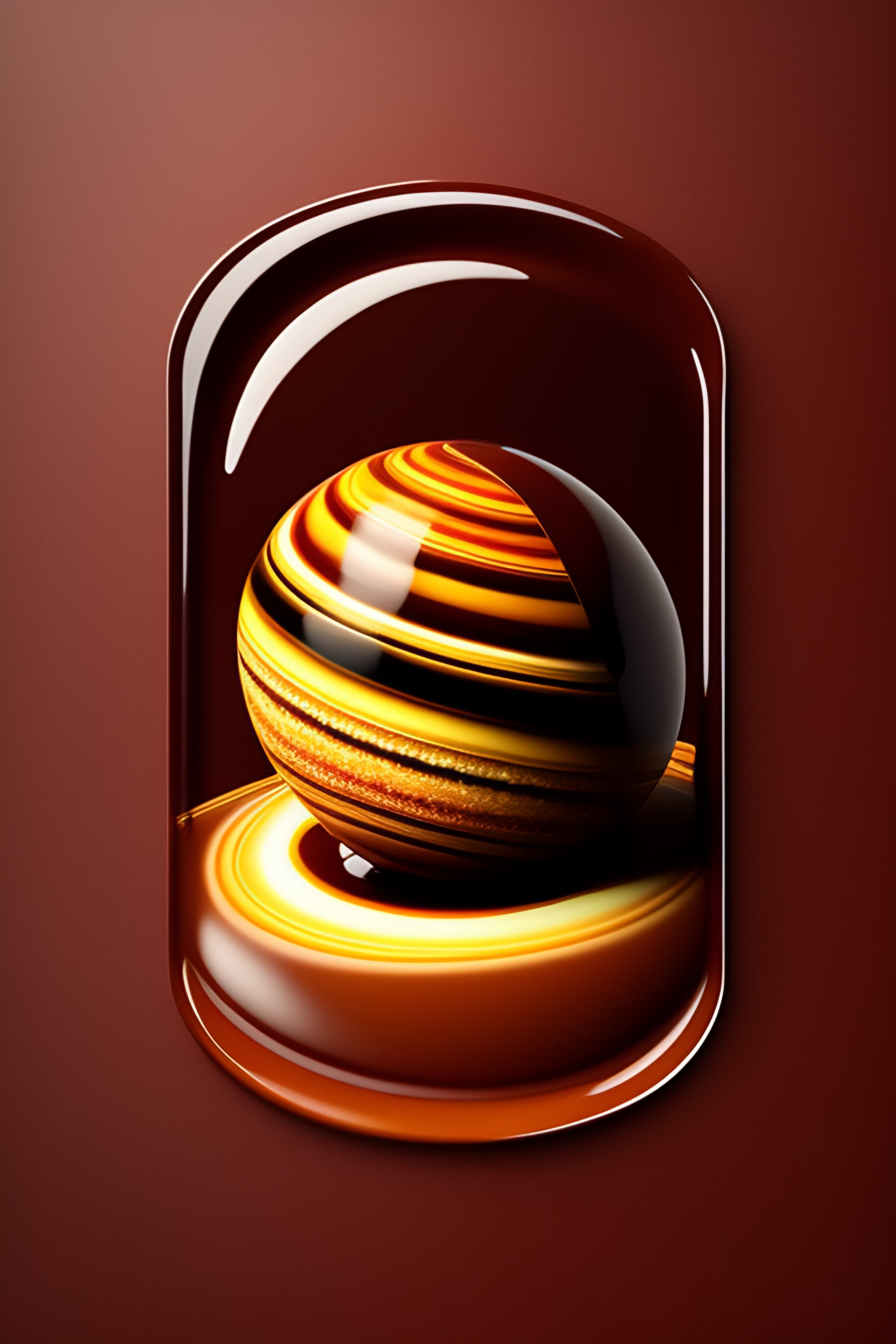 Lexica - Saturn planet chocolate candy, realistic vector illustration