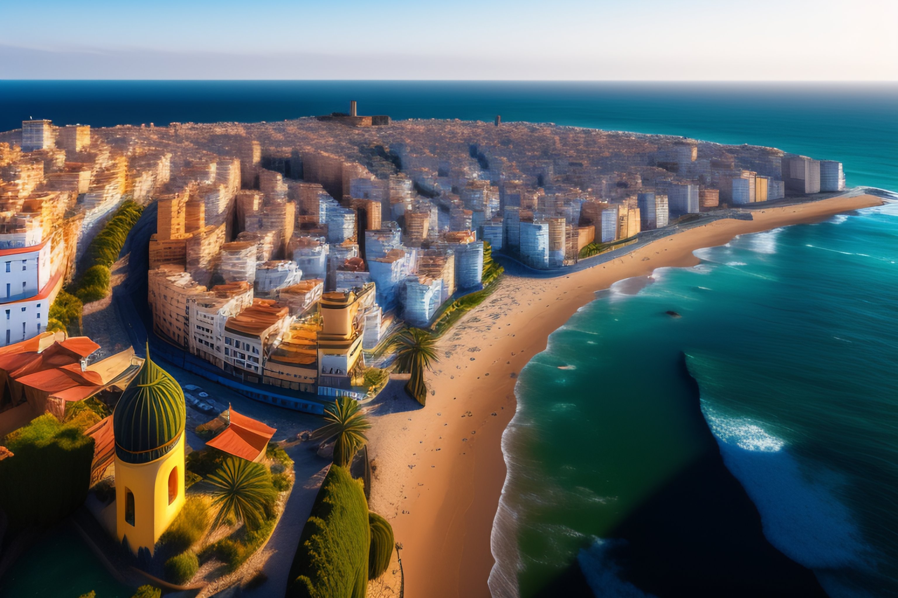 Lexica - High detail photograph of Alger city, sea, realistic photo ...