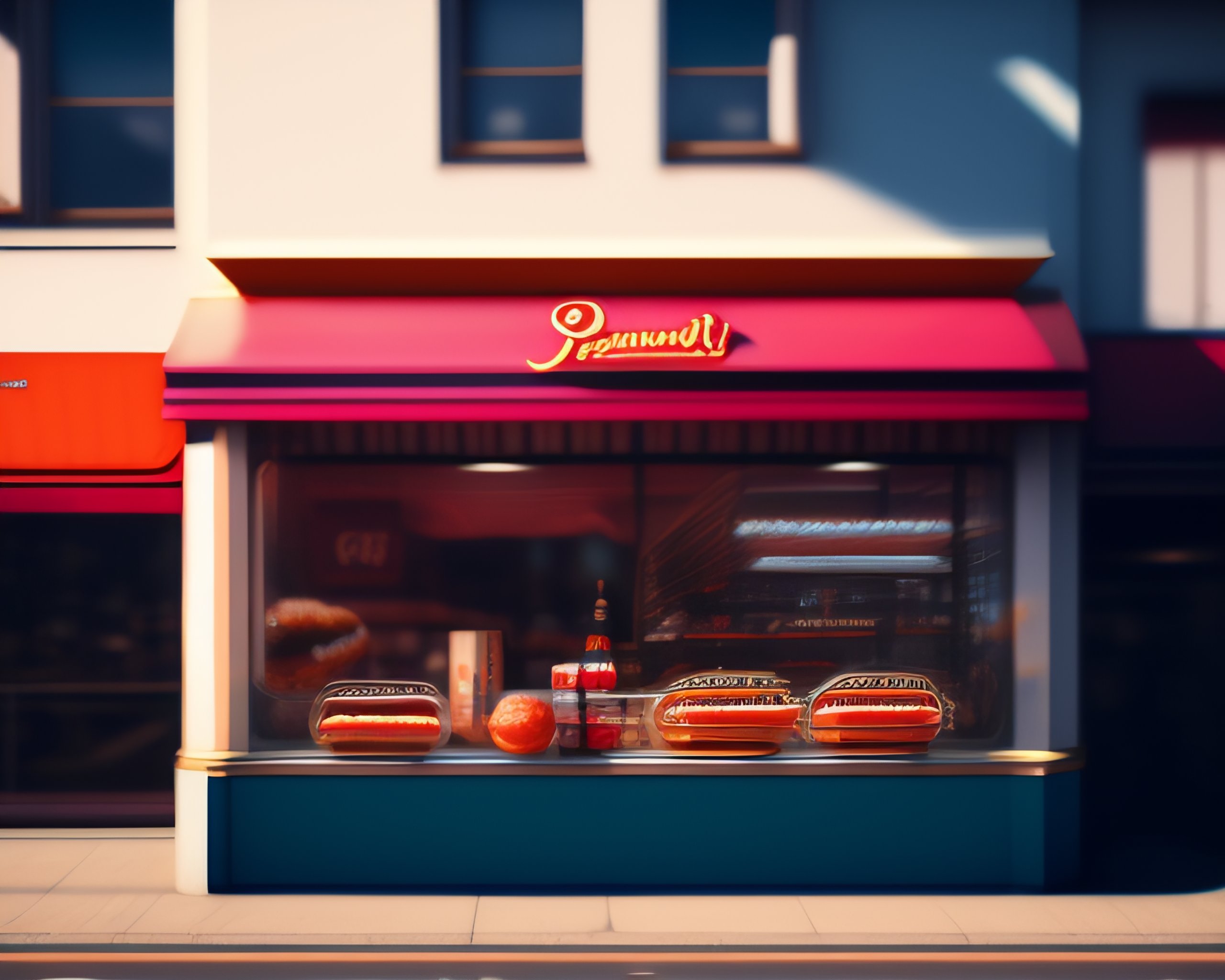 Lexica - Fast food store, ultrafine detailed painting by james jean ...