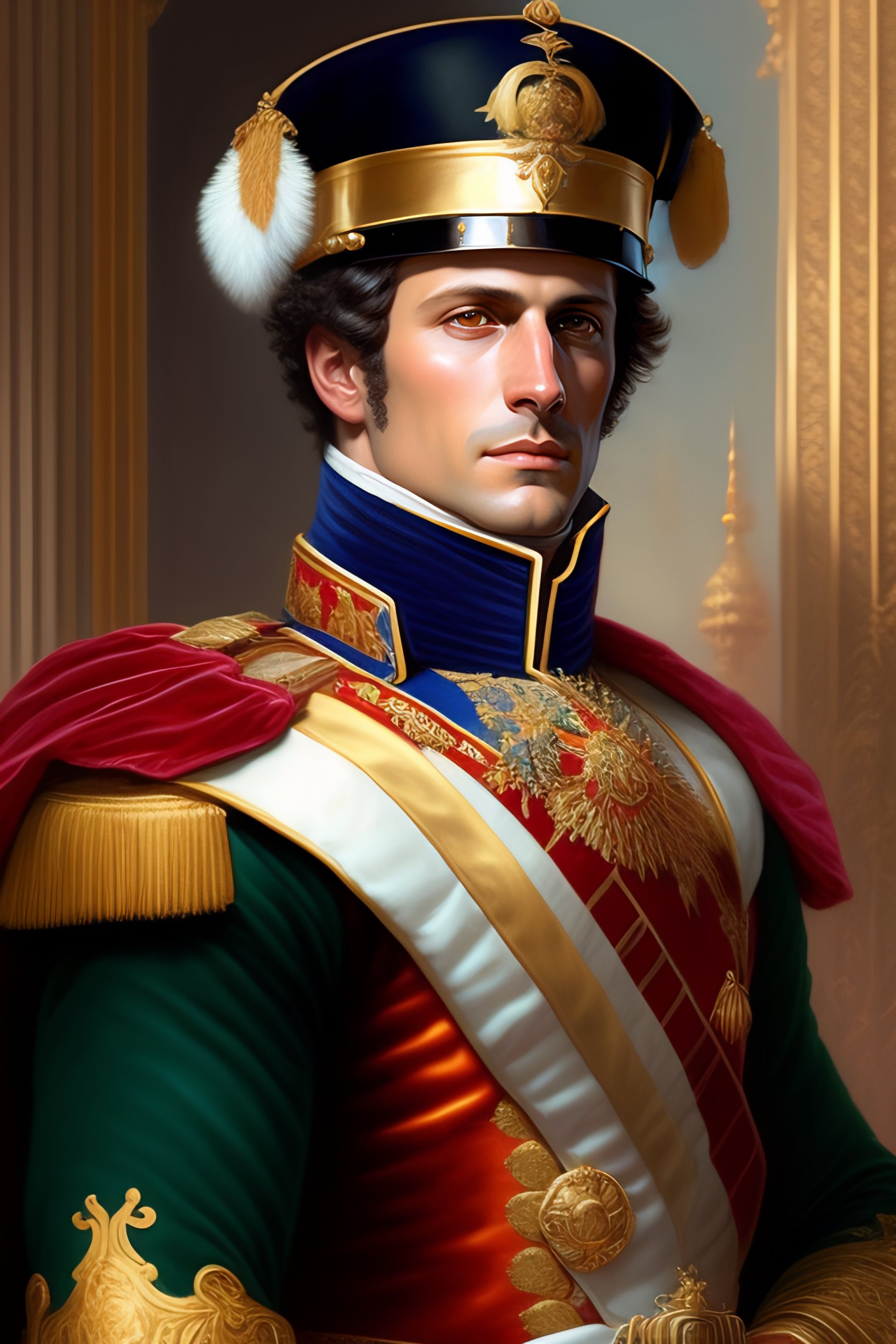 Lexica - Napoleon Bonaparte as a fantasy D&D character, portrait art by ...