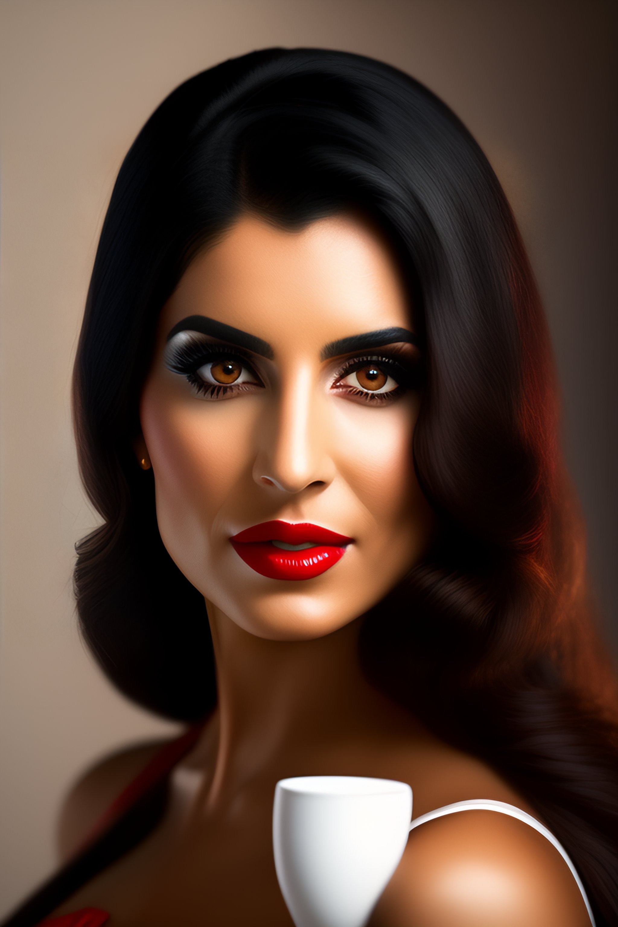 Lexica - 30 year old, female, thick, middle eastern, long dark hair ...