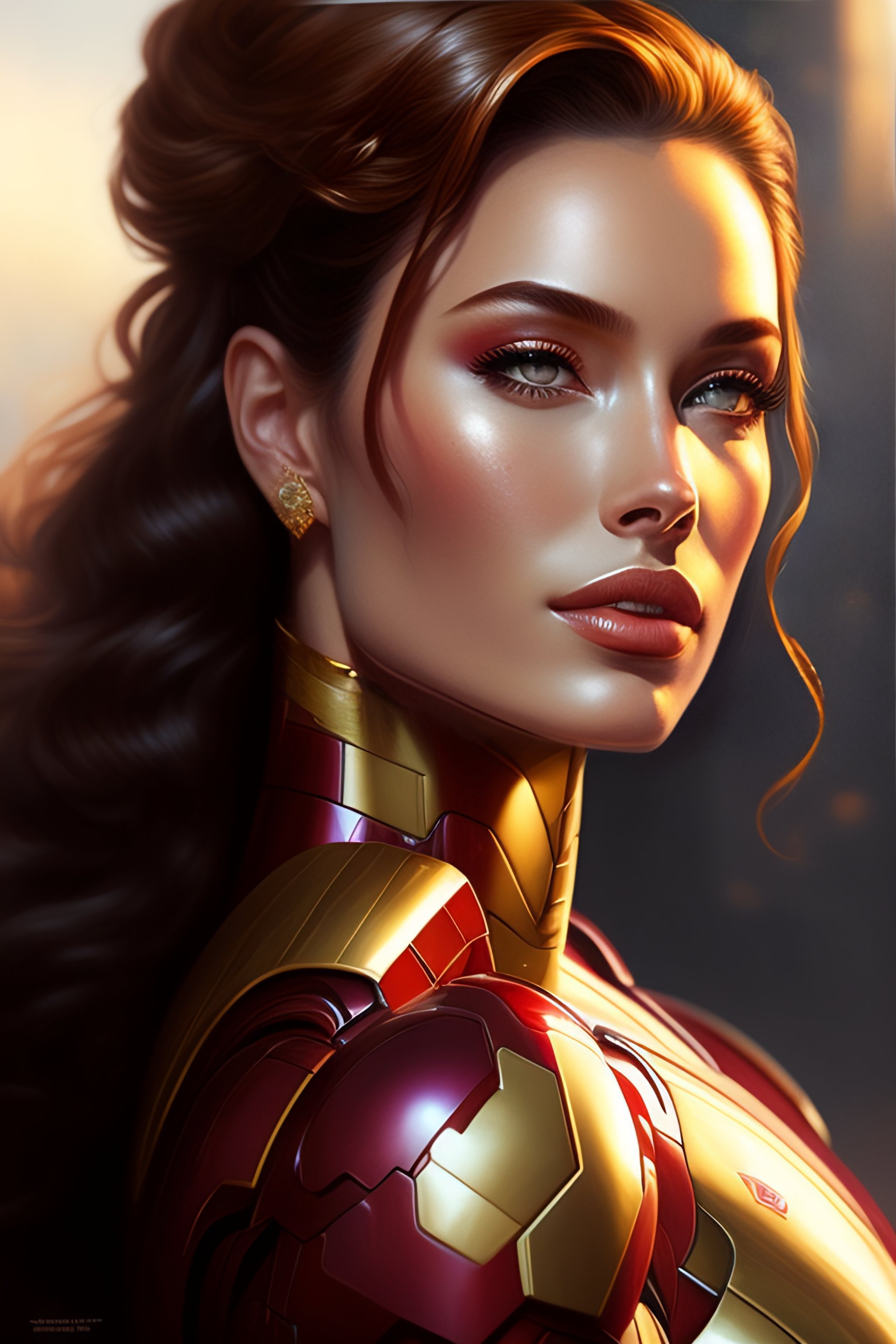 Lexica - Portrait of iron man eating hamburgers, extra onions and ...