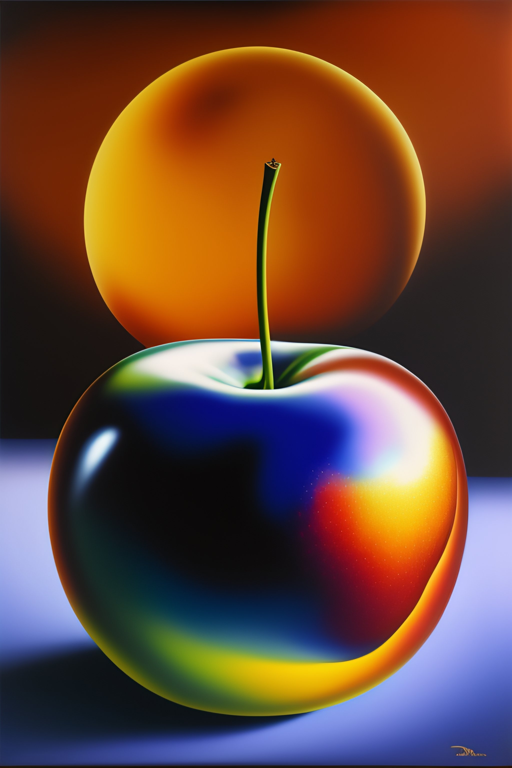 Lexica - Niamh, blue apple, dali