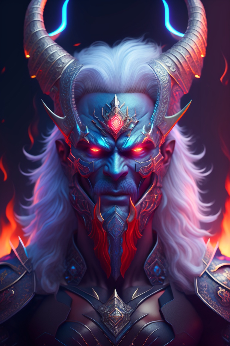 Lexica - (extremely detailed 8k wallpaper), 3d render of a scary ONI ...