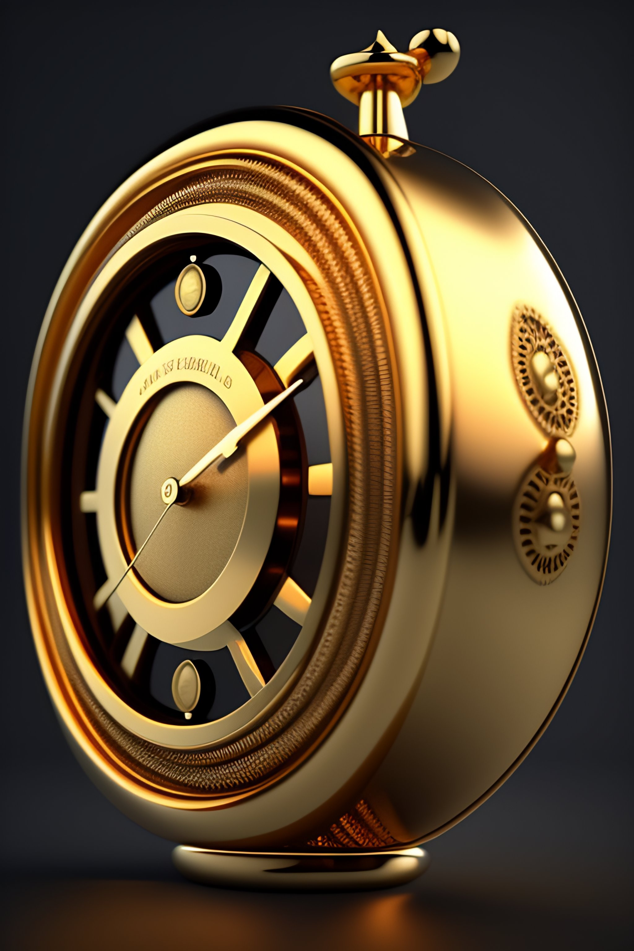 Lexica - Hyperrealistic Apple styled minimal steam punk clock. highly ...