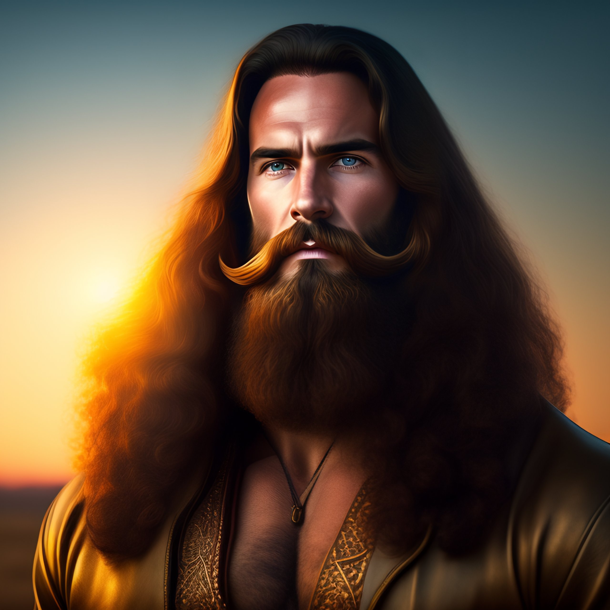 Lexica - A man of long stature, with a lot of hair, with whiskers