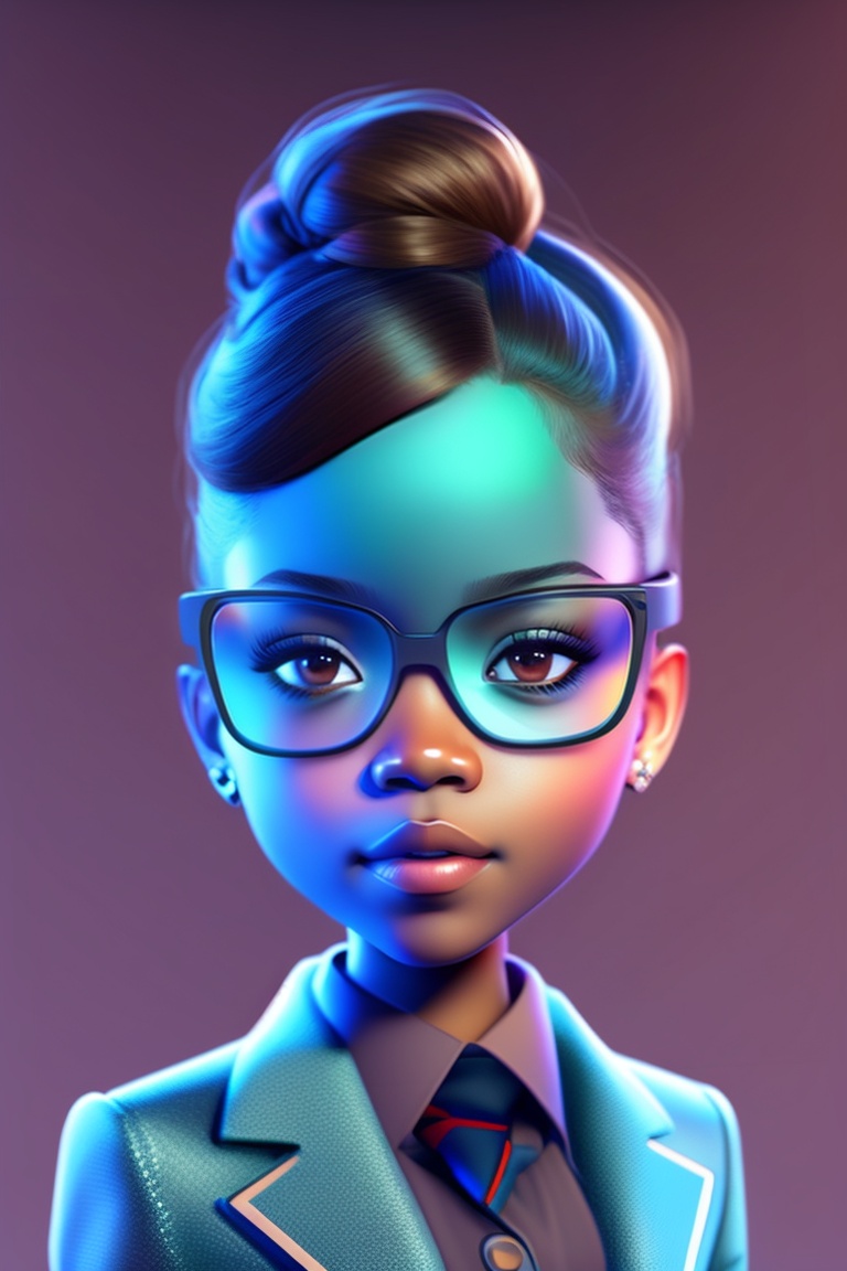 Lexica - 28 teenage tech girl with wear glass and suit, 8k 3d animated ...