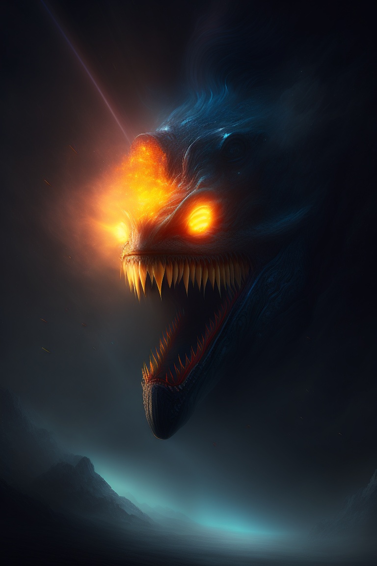 Lexica - Monster inside a liminal space of nightmares, dynamic lighting ...