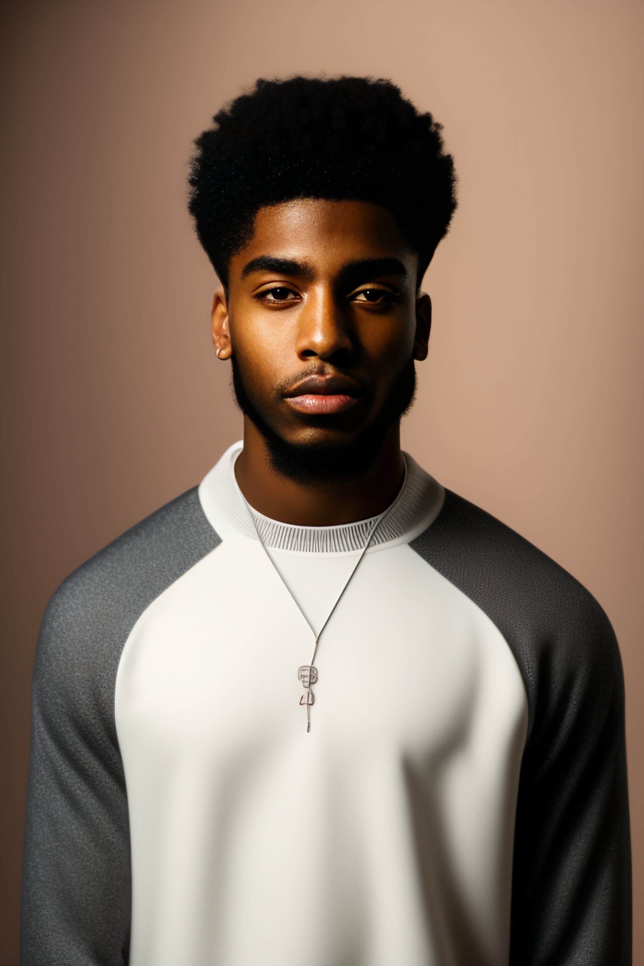 Lexica - A 22 year old black youtube tech reviewer symmetrical portrait ...