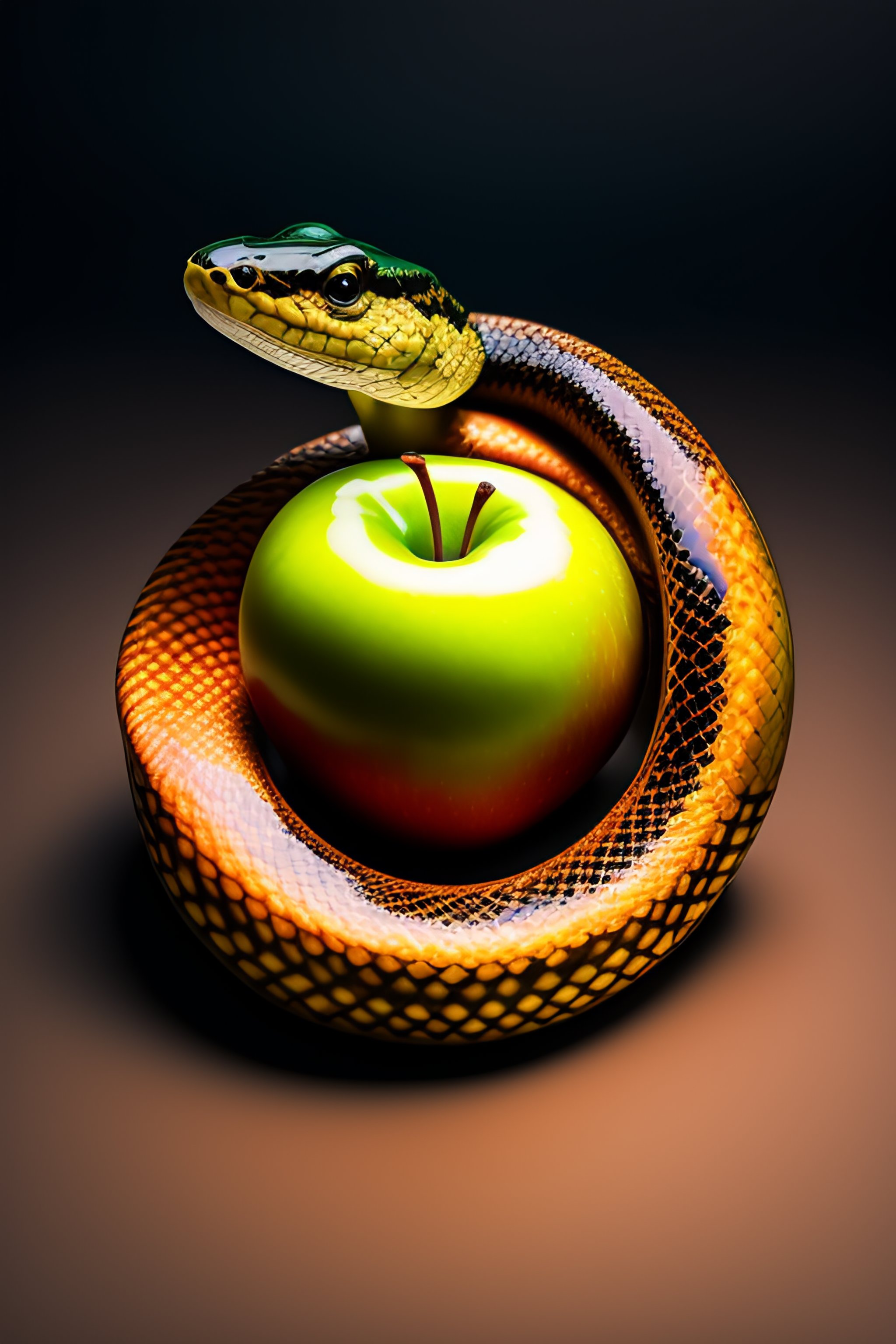 Lexica - A snake around an apple