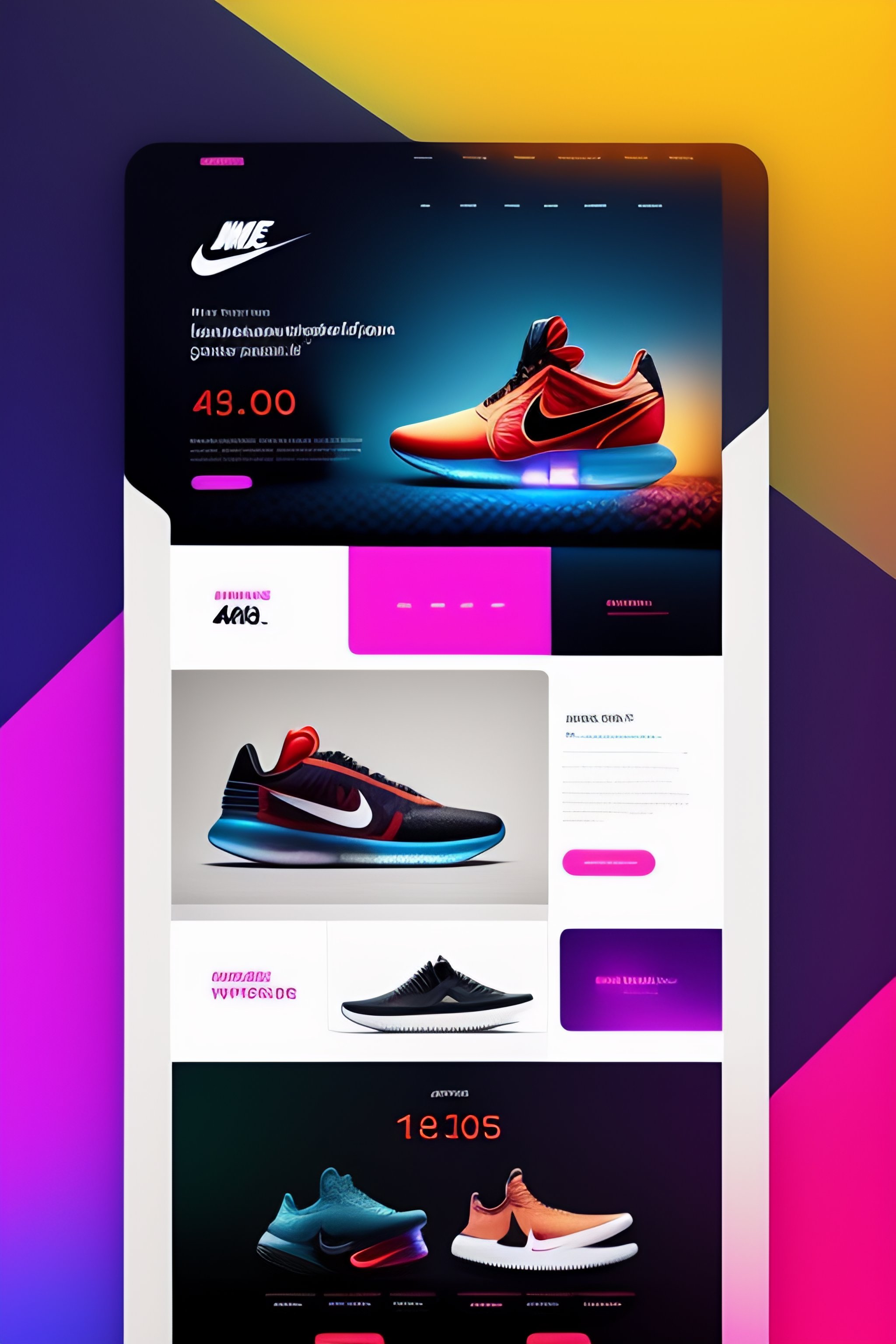 Lexica - Shoes ecommerce, website landing page designs, attractive ...