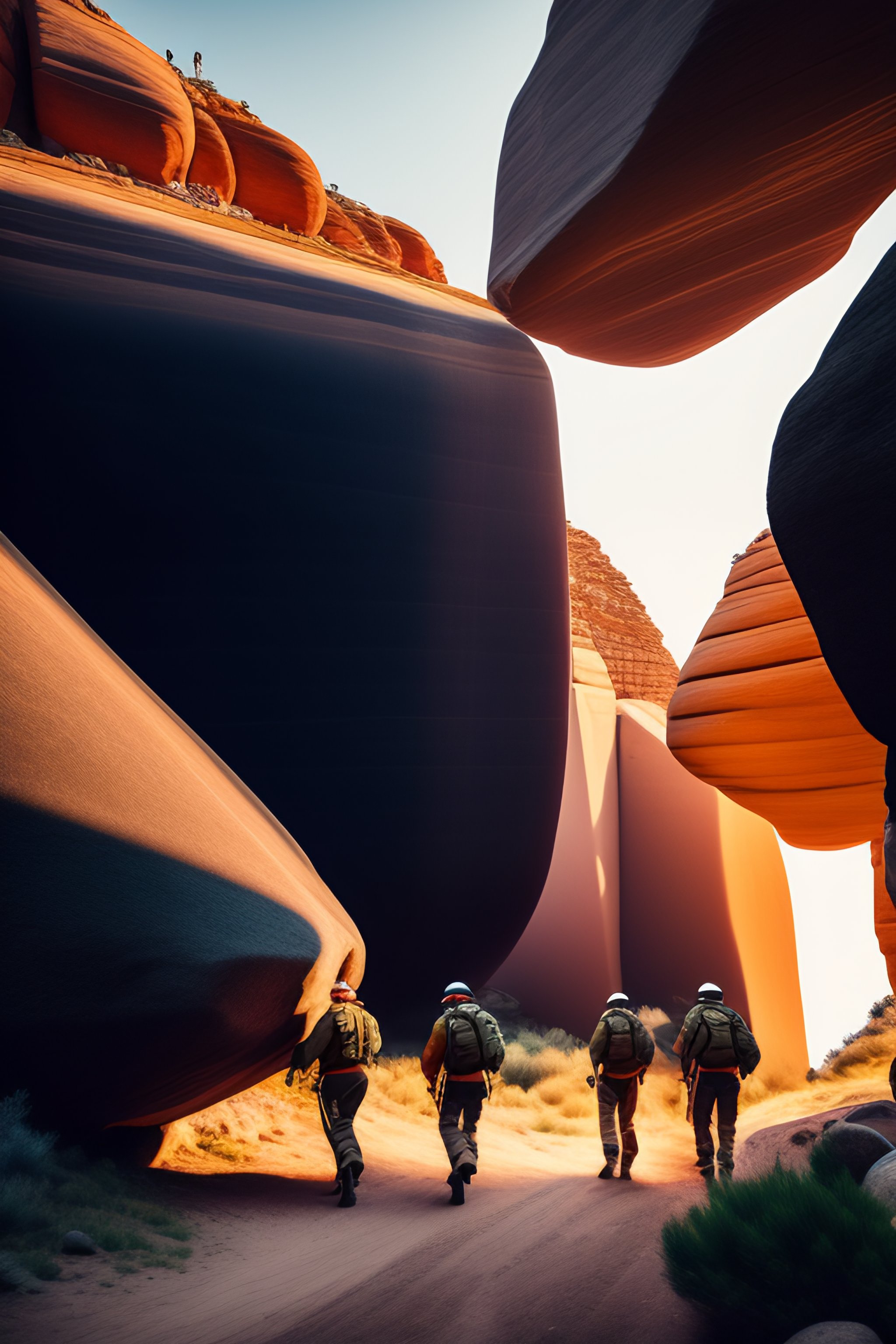 Lexica - Multiple ancient strong men moving boulders, story telling ...
