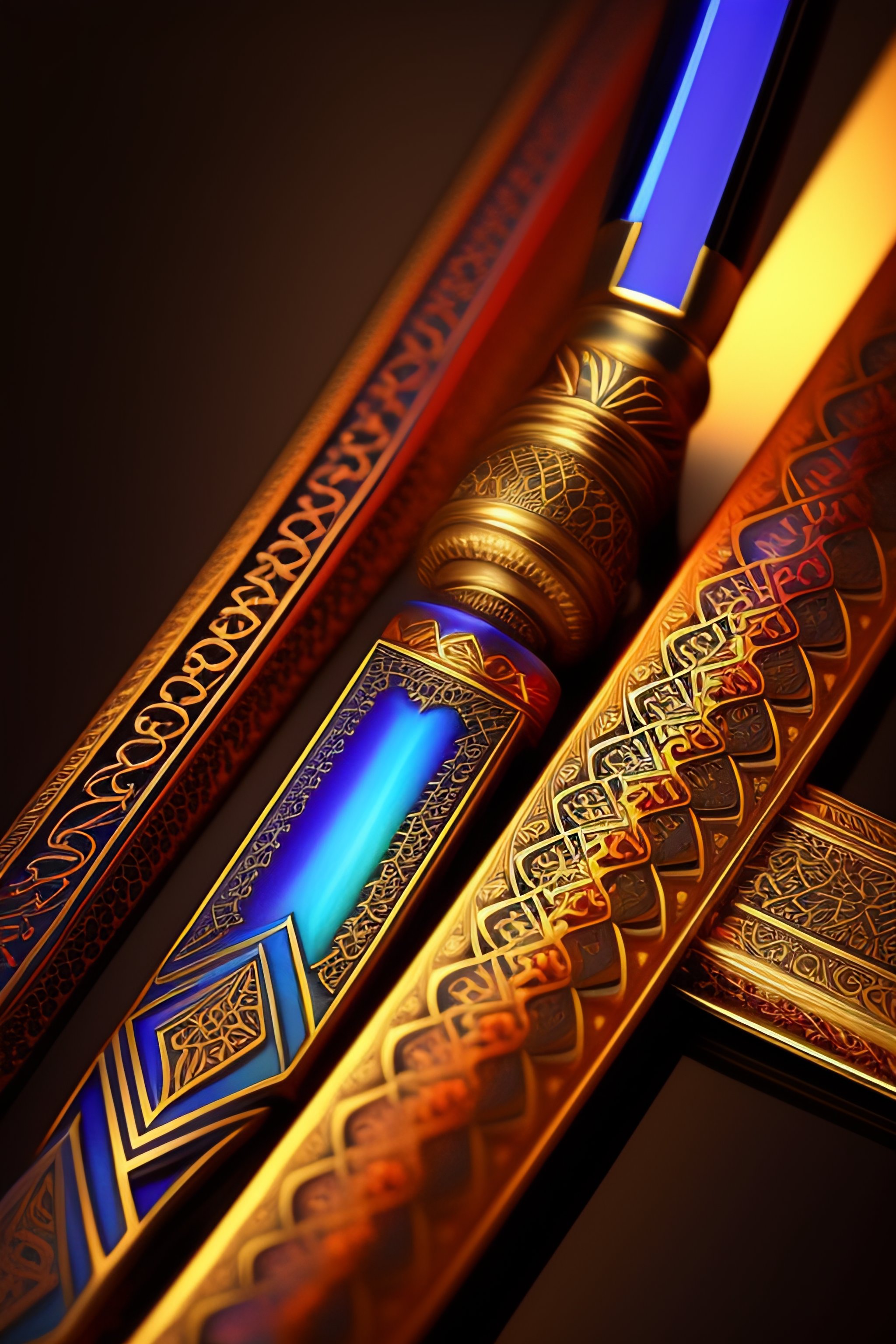 Lexica - Geometric patterns fractal engraved in colorful metal 4K ...