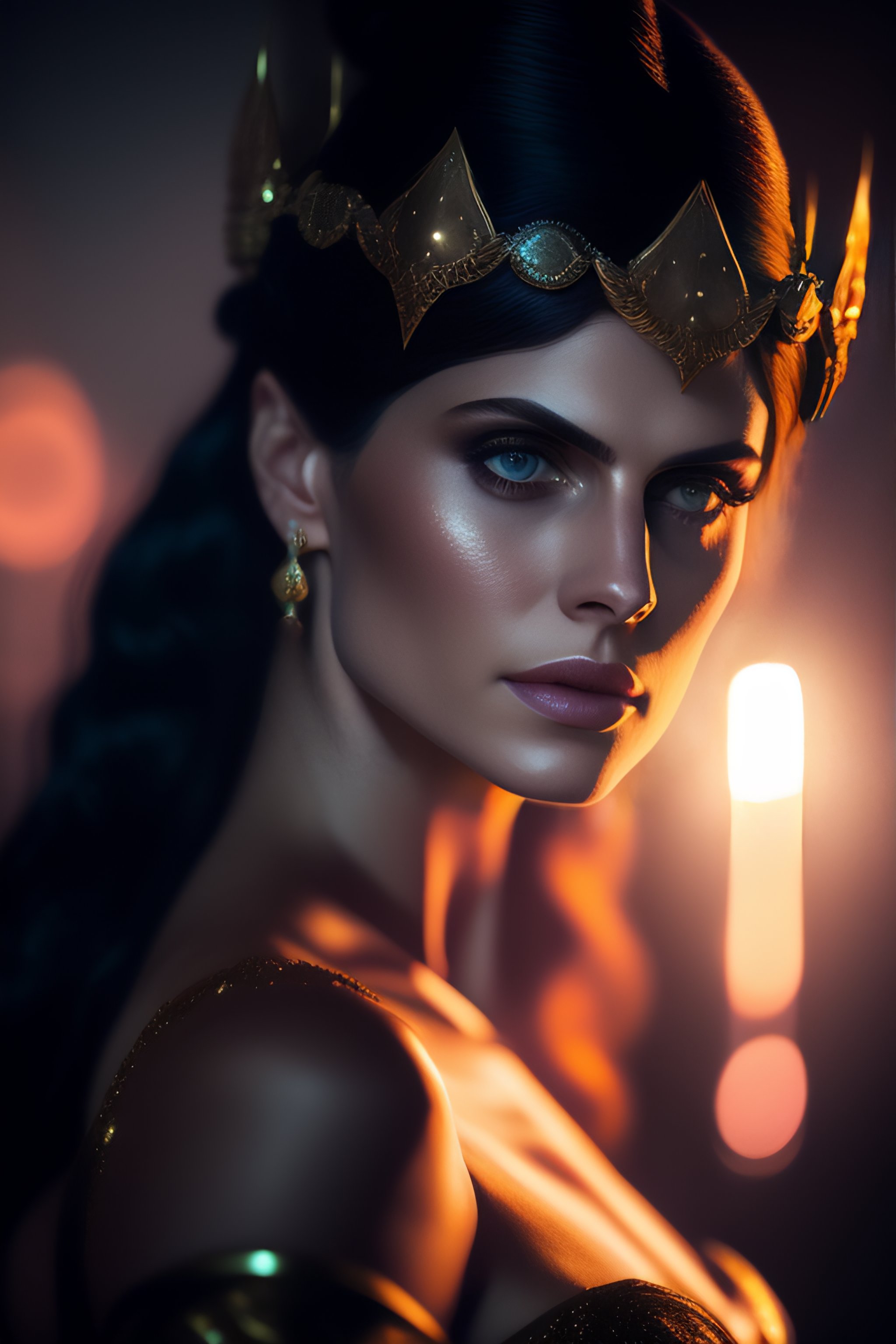 Lexica - Alexandra Daddario as Fairy in clothing and headdress, Tom ...