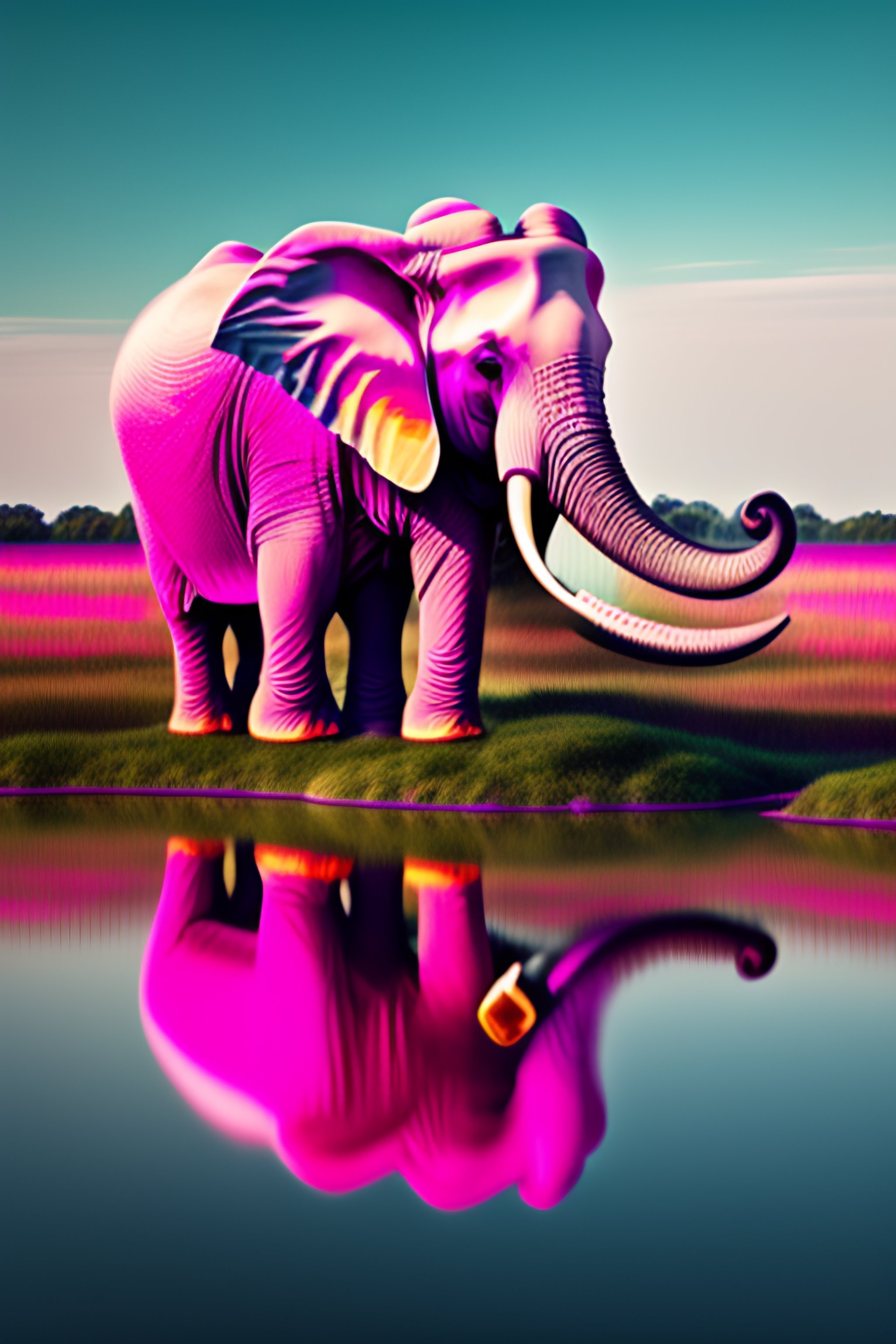 Flying Pink Elephant
