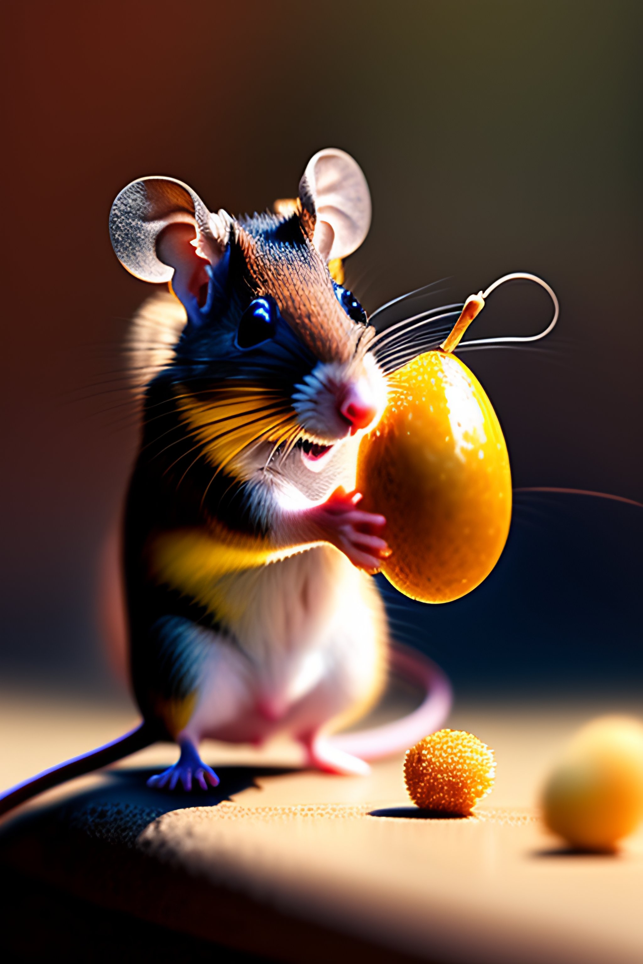 Lexica - Mouse driving a nut