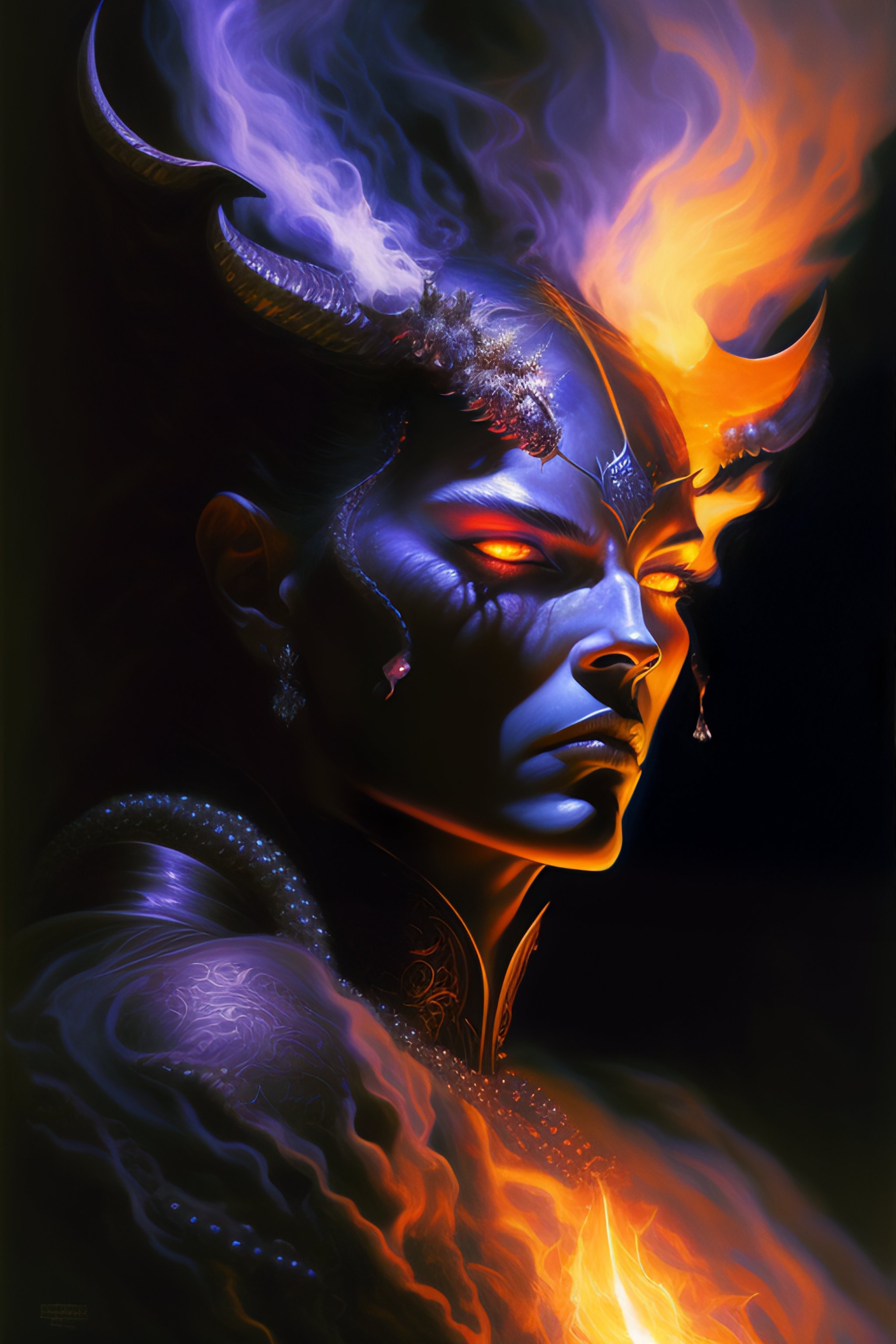 Lexica - A demon made of wisps of smoke ready to tear into your soul ...