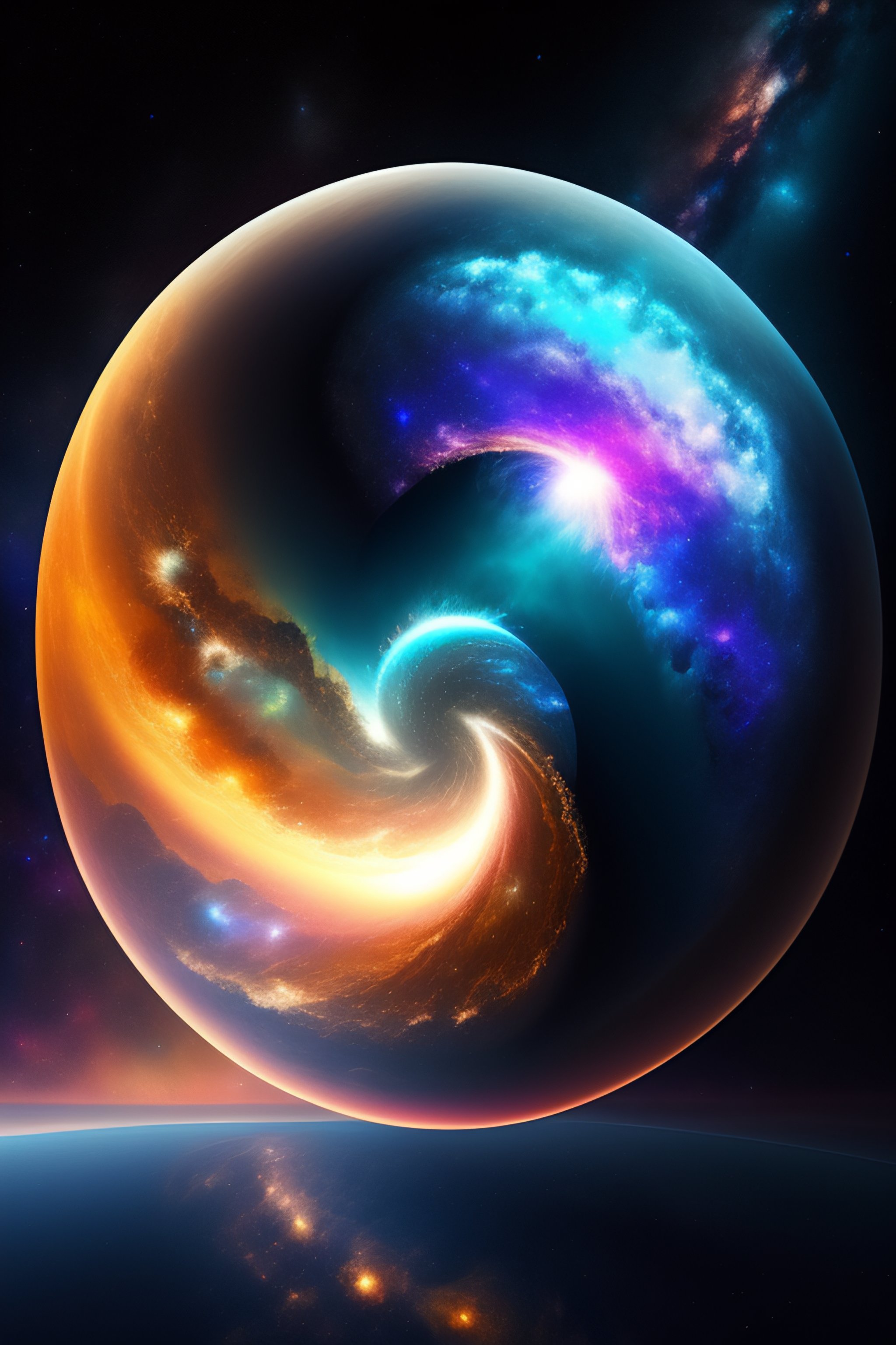 Lexica - Create image of infinity five stone in space