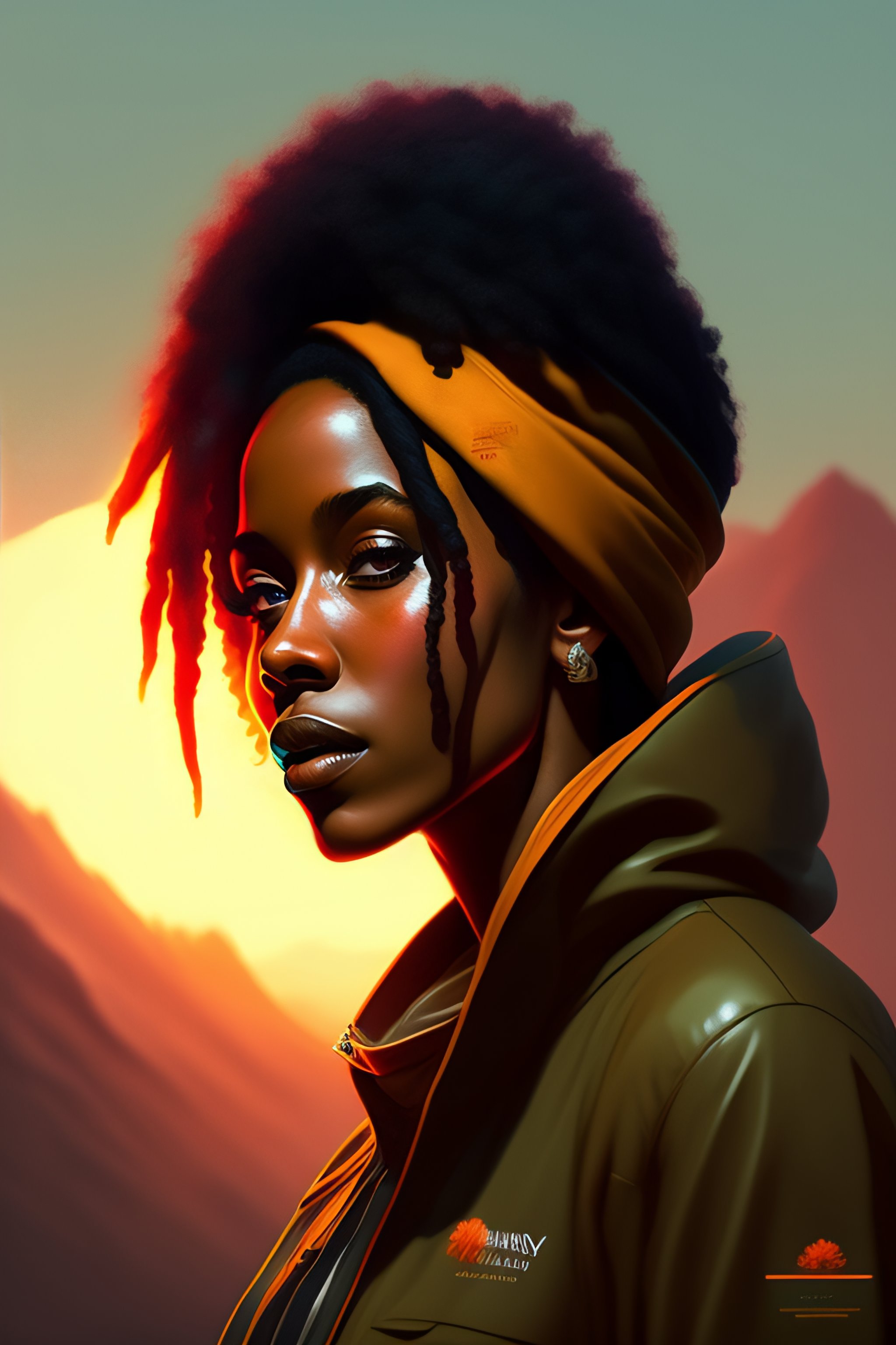 Lexica - Bob Marley, nature, warm colors, by Greg Rutkowski, beeple ...