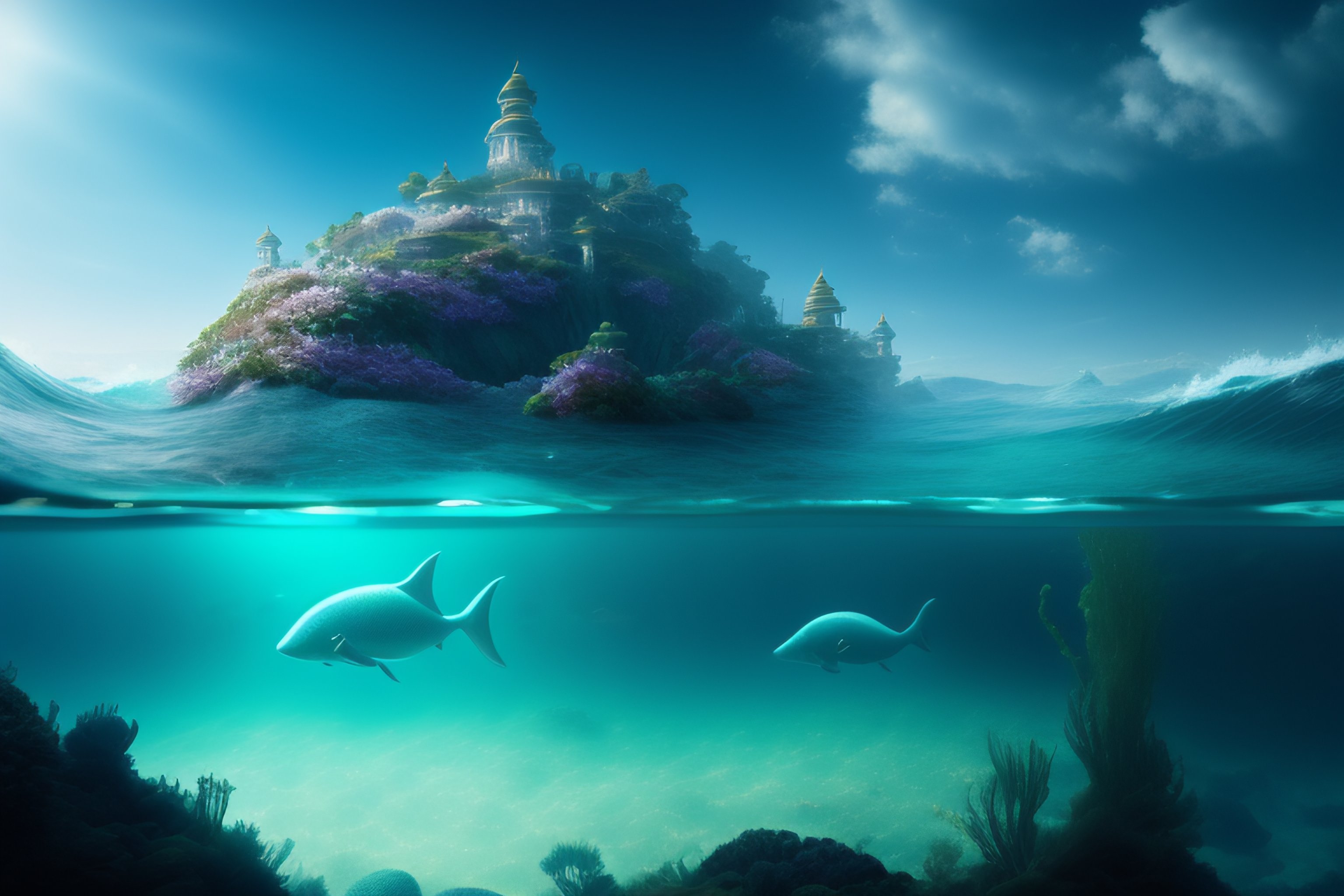 Lexica - Highly detailed massive majestic aquatic mythical creature ...