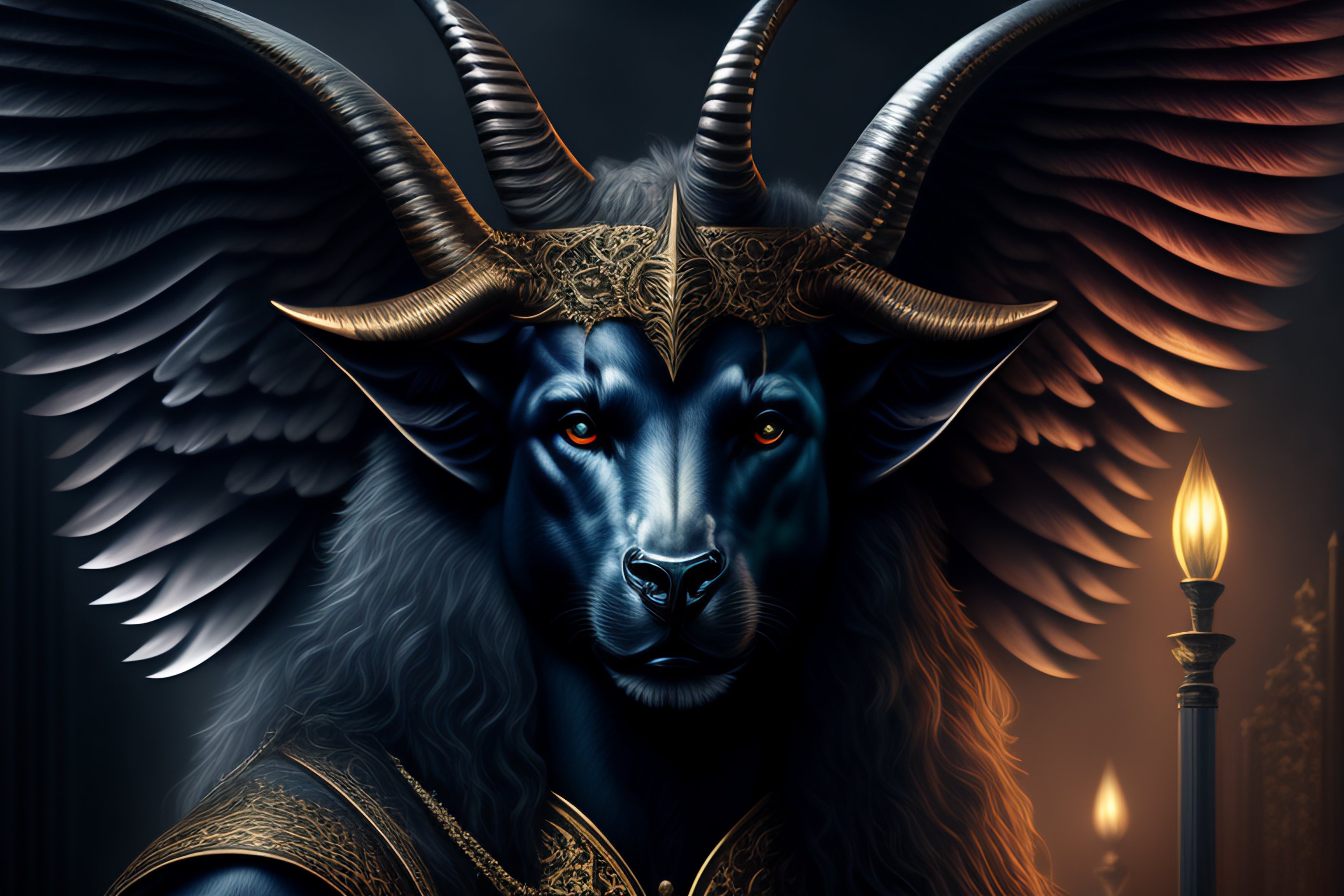 Lexica - Gothic baphomet triangle texture skin glass