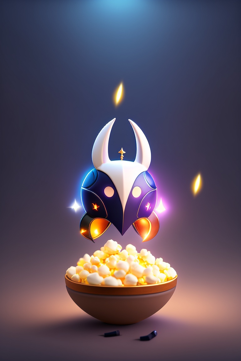 Lexica - Hollow knight playing zelda ,ps5 gamepad, popcorn, digital art