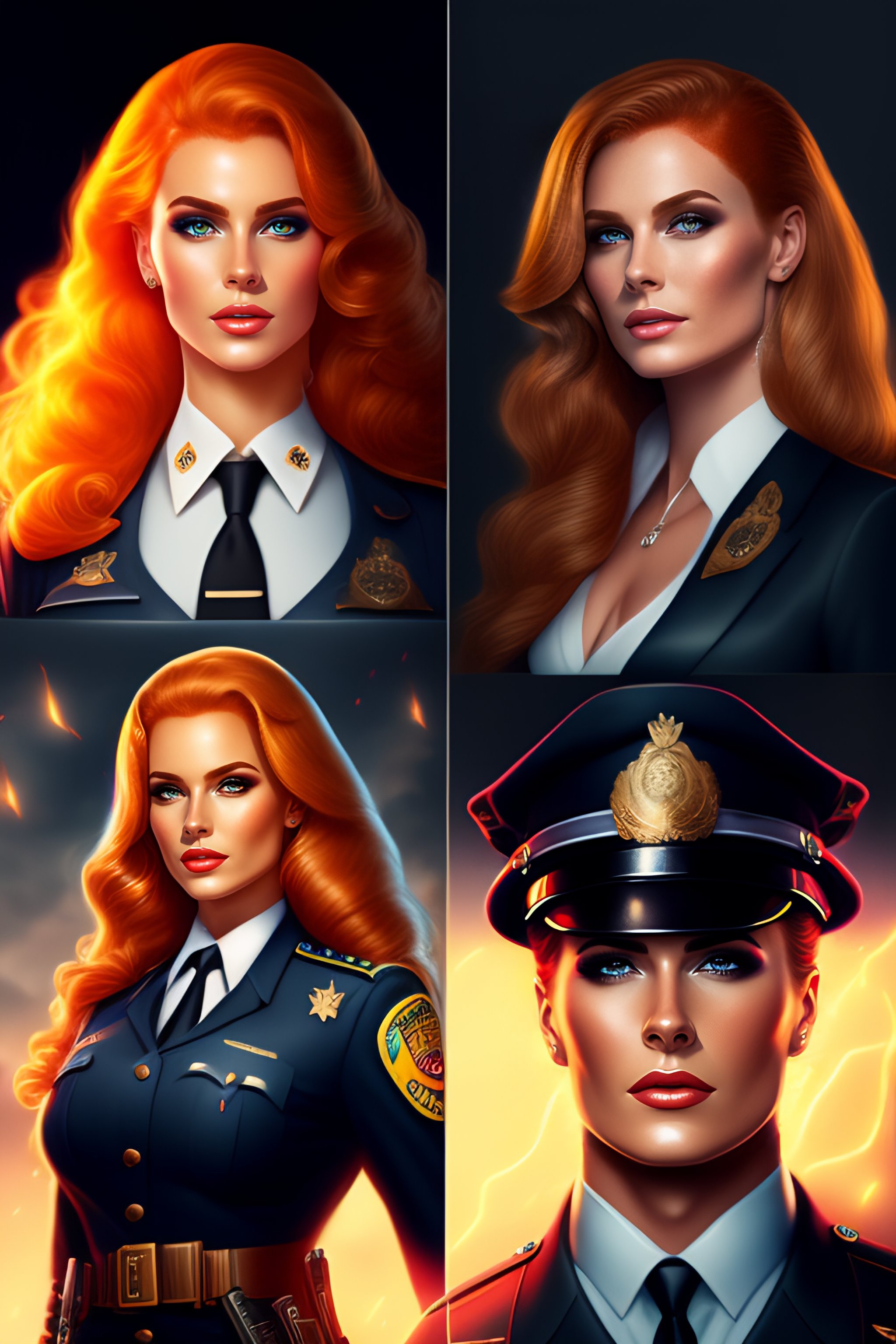 Lexica - Brunette male detective Infront, noir, behind blonde hair ...