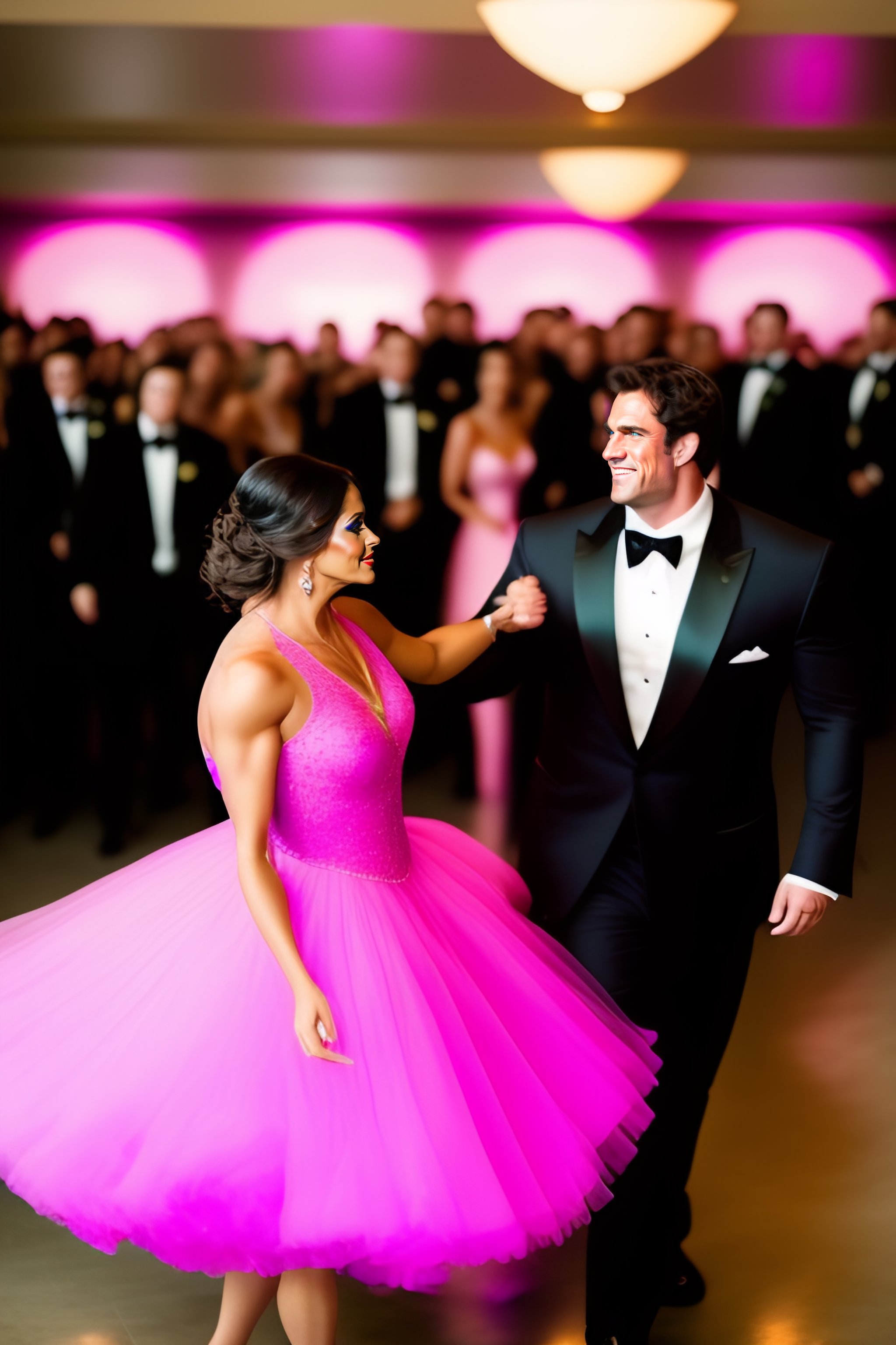 Lexica - Hulk in pink dress dancing on swan lake