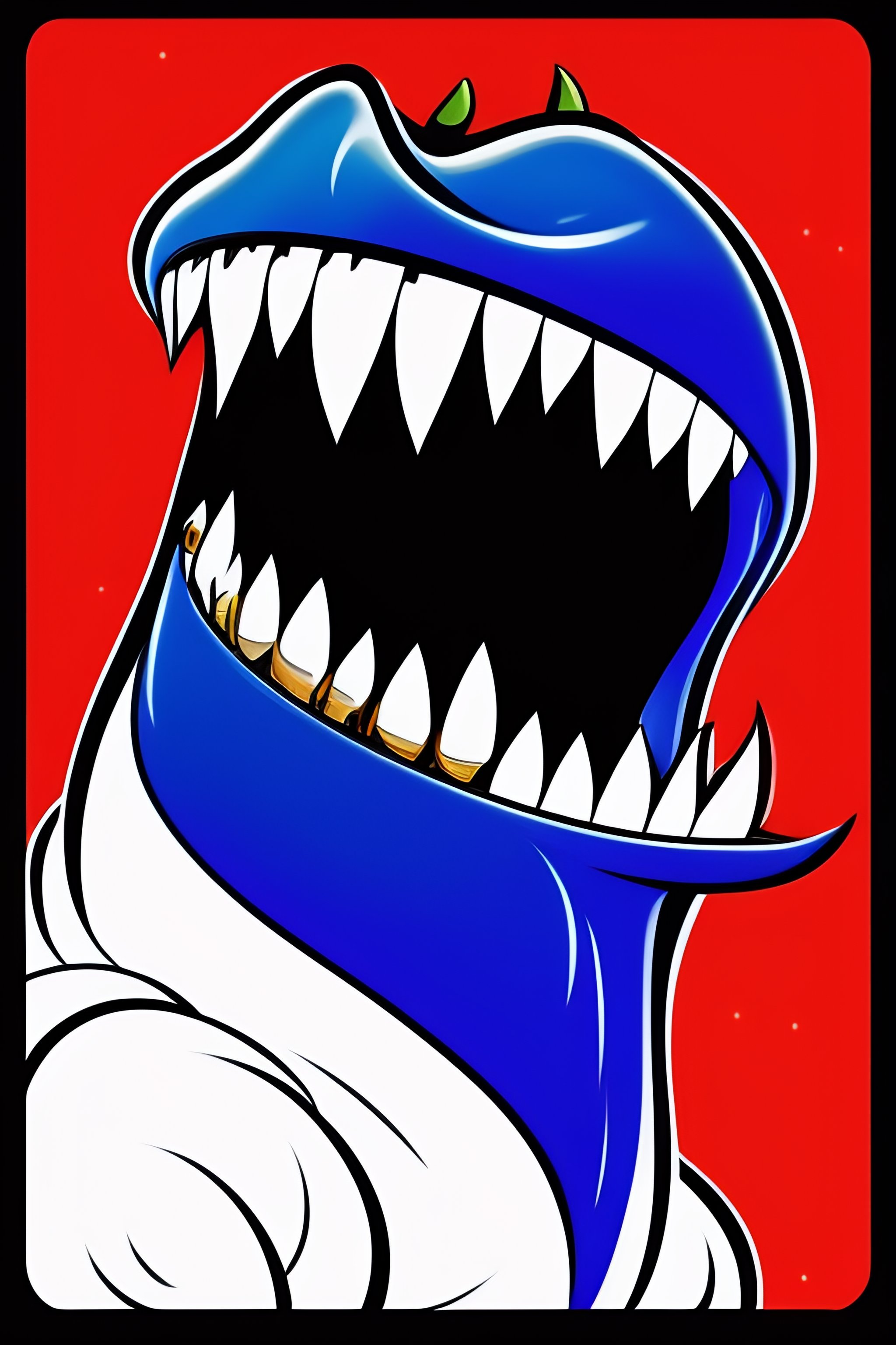 Cartoon Bloody Teeth