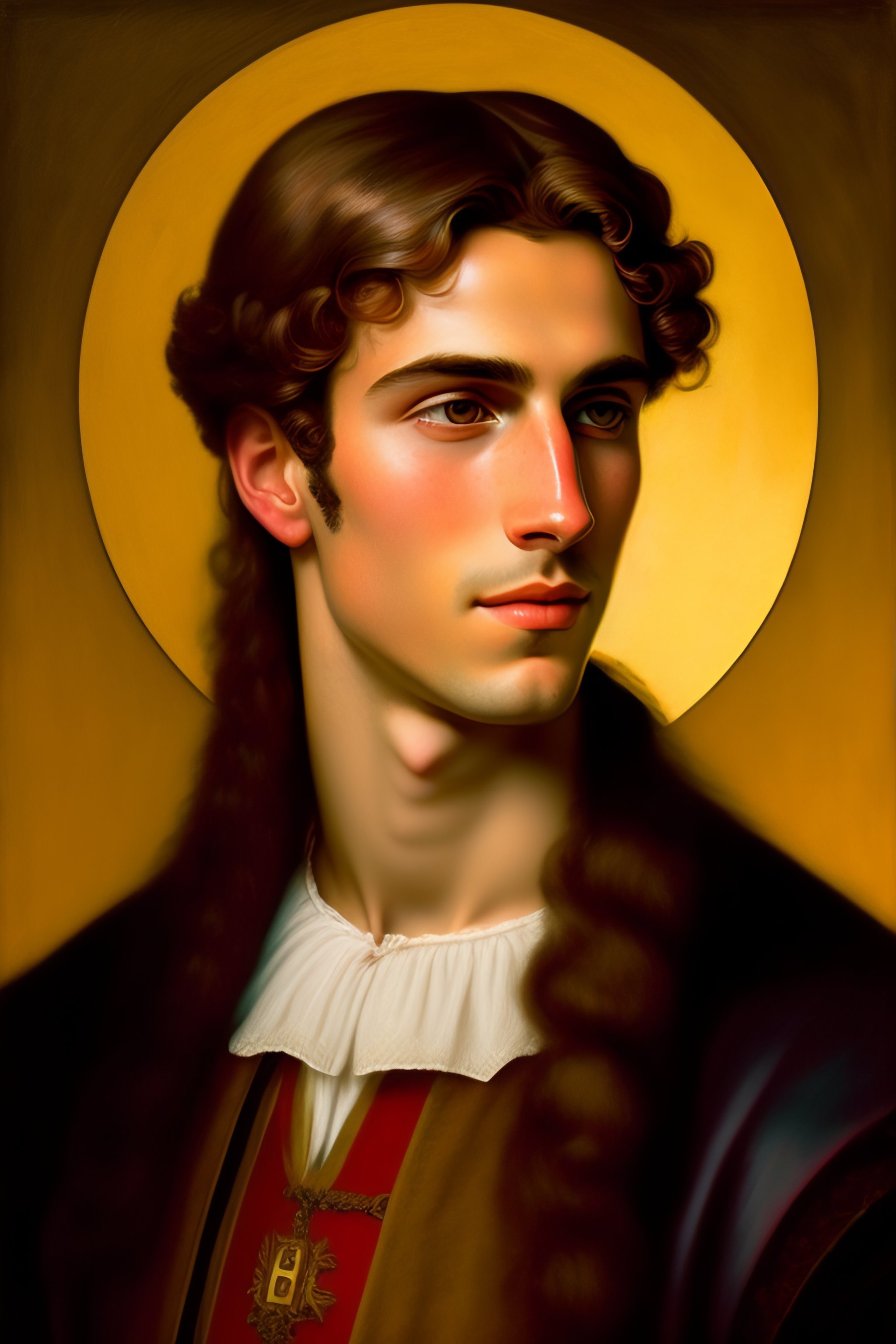 Lexica - Jacob Collins-Levy with light hair in medieval style, art