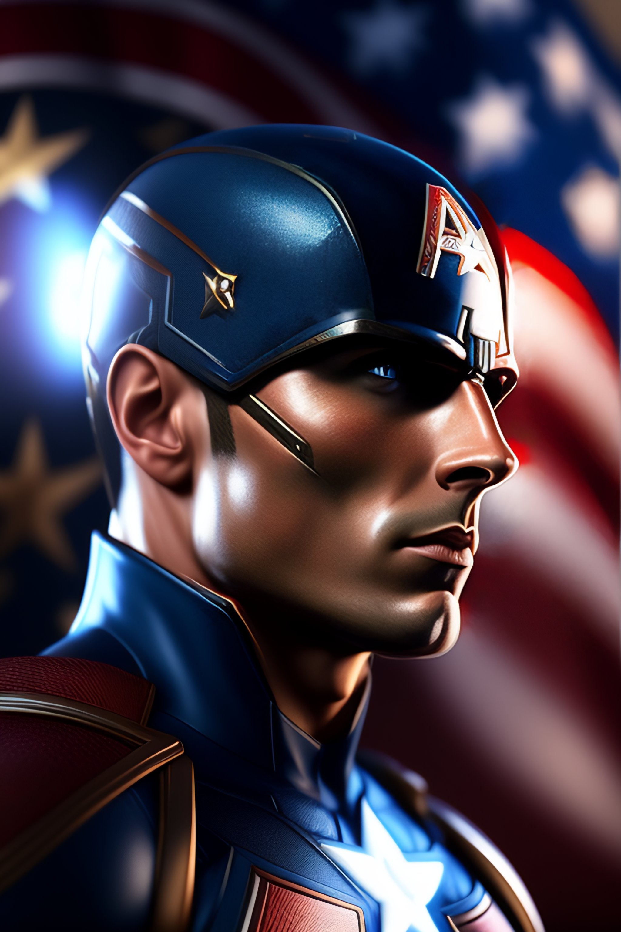 Lexica - A digital art of captain america, intricate, hyperrealistic ...