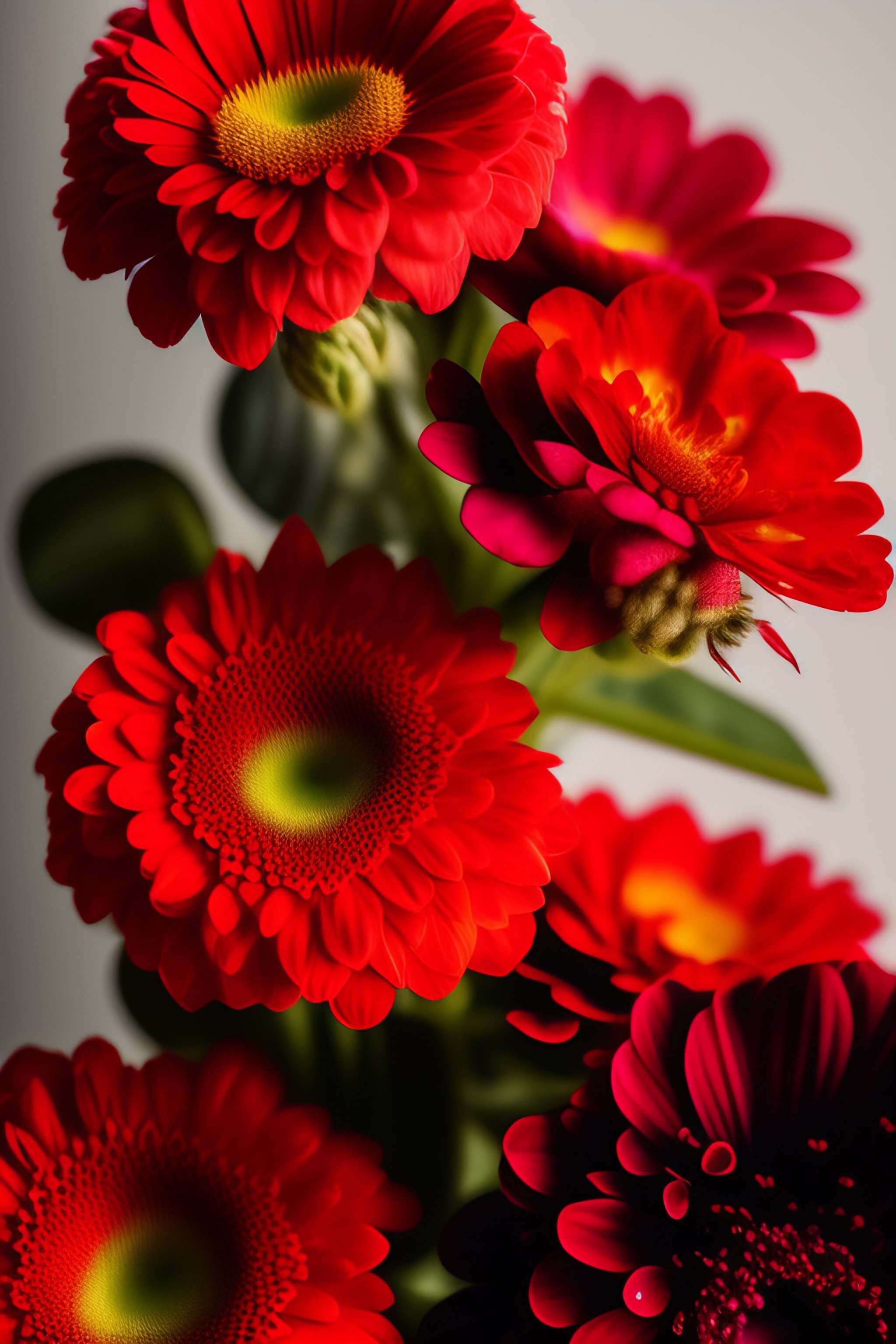 Lexica - Flowers in red color