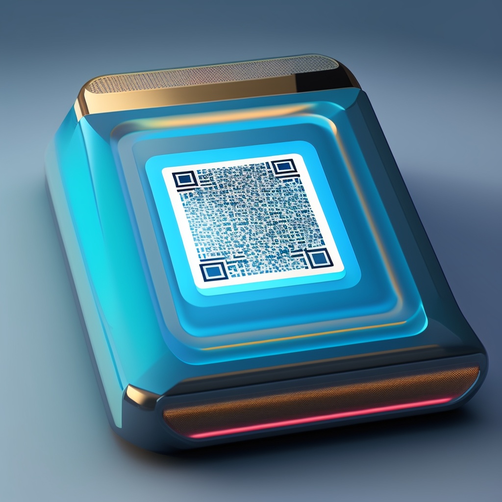 Lexica - Beautiful levitating phone scanning a qr code on a certificate ...