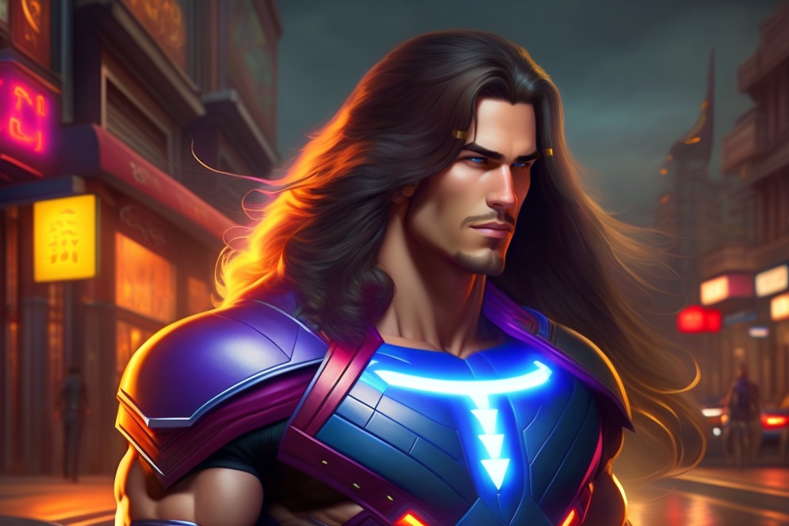 Lexica - There is a long-haired male superhero and a gigantic cobra ...